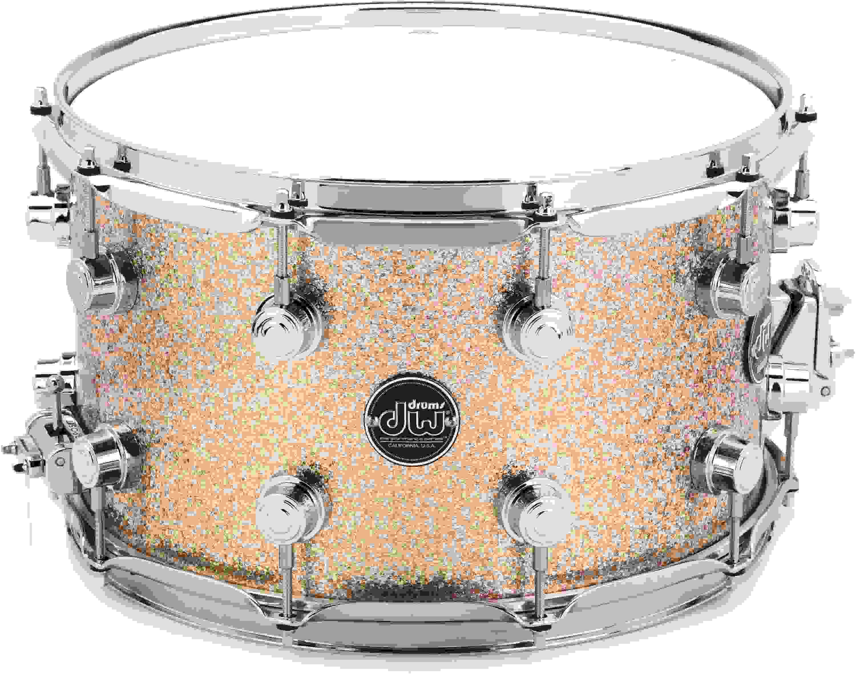 Dw Performance Series Maple Snare Drum 8 Inch X 14 Inch Bermuda Sparkle Finishply Sweetwater