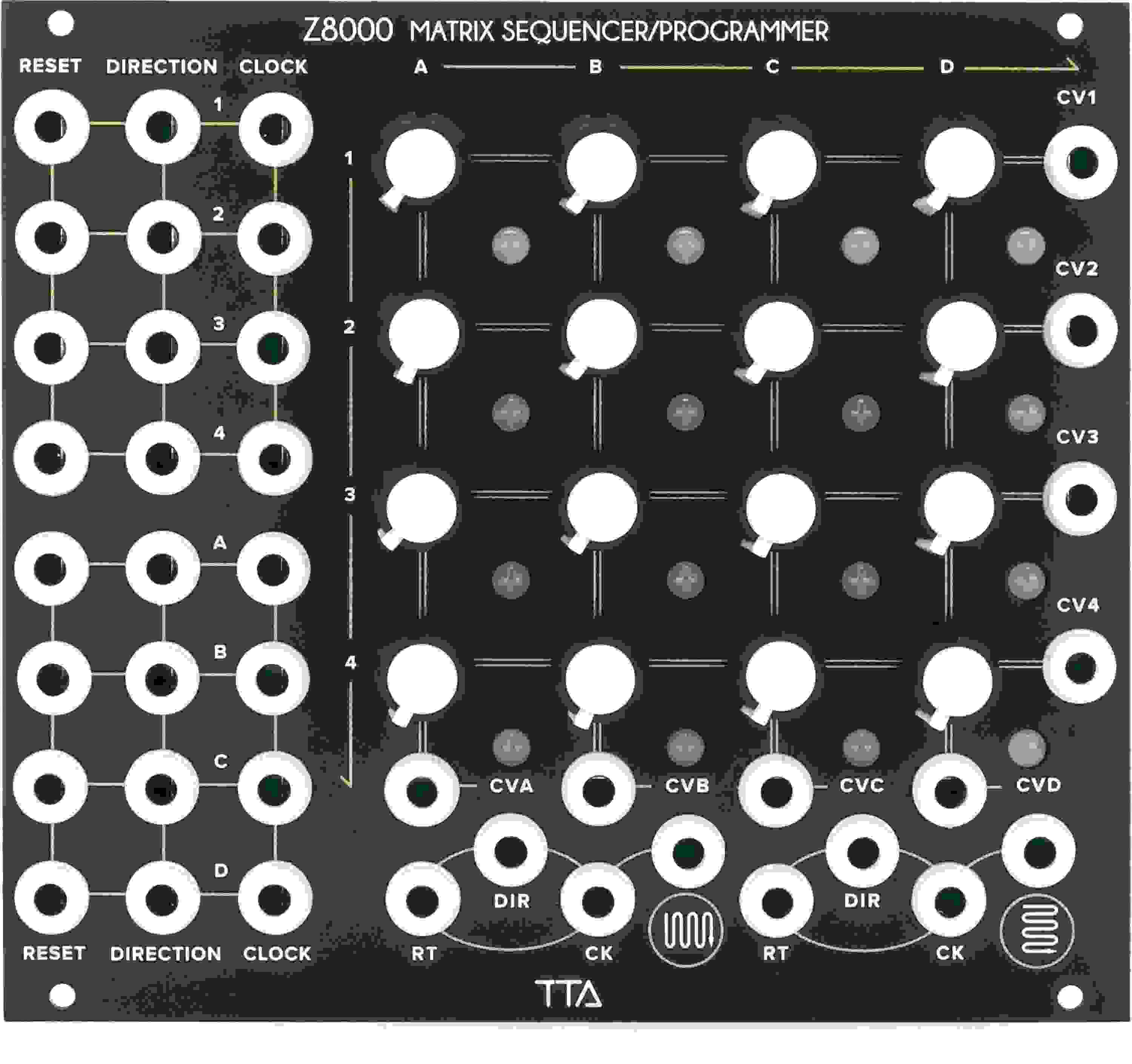 Tiptop Audio Z8000 Eurorack Matrix Sequencer Module - Black | Sweetwater