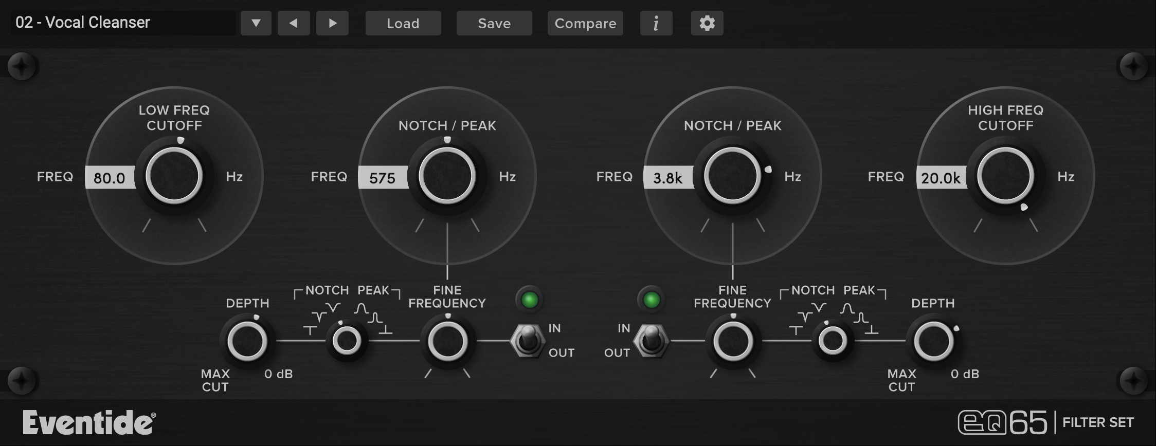 Eventide EQ65 Filter Set Plug-in - Academic | Sweetwater