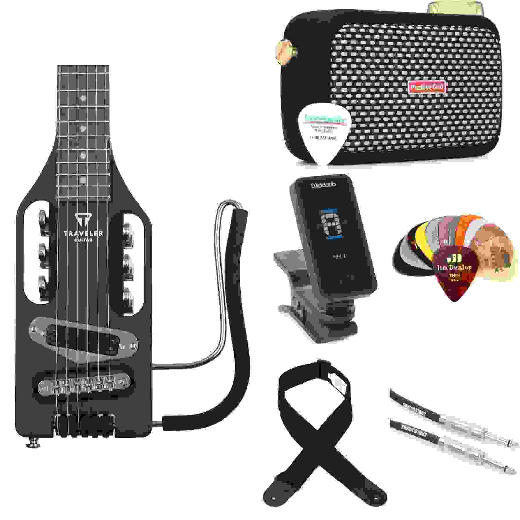Traveler Guitar Ultra-Light Electric and Spark GO Amp Bundle - Matte ...