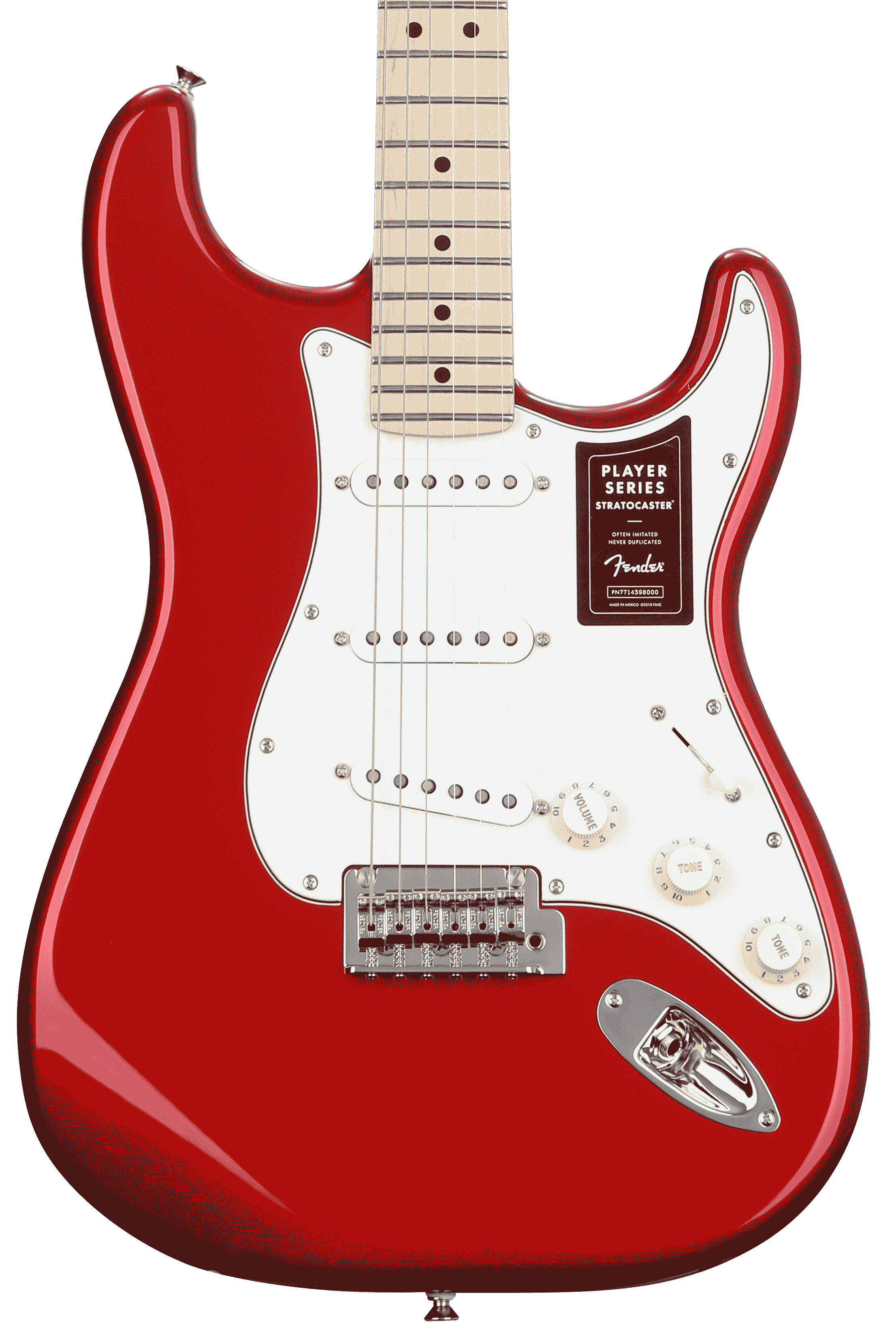 Fender Player Stratocaster - Candy Apple Red with Maple Fingerboard ...