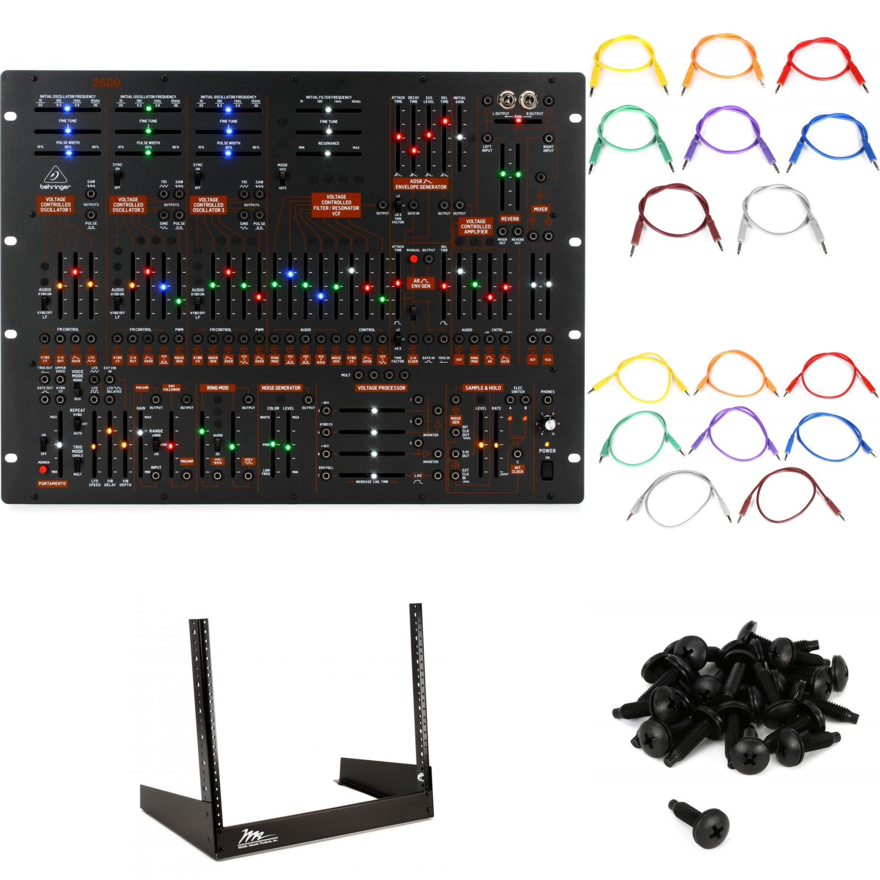 Behringer 2600 Analog Semi-modular Synthesizer Rack Bundle | Sweetwater