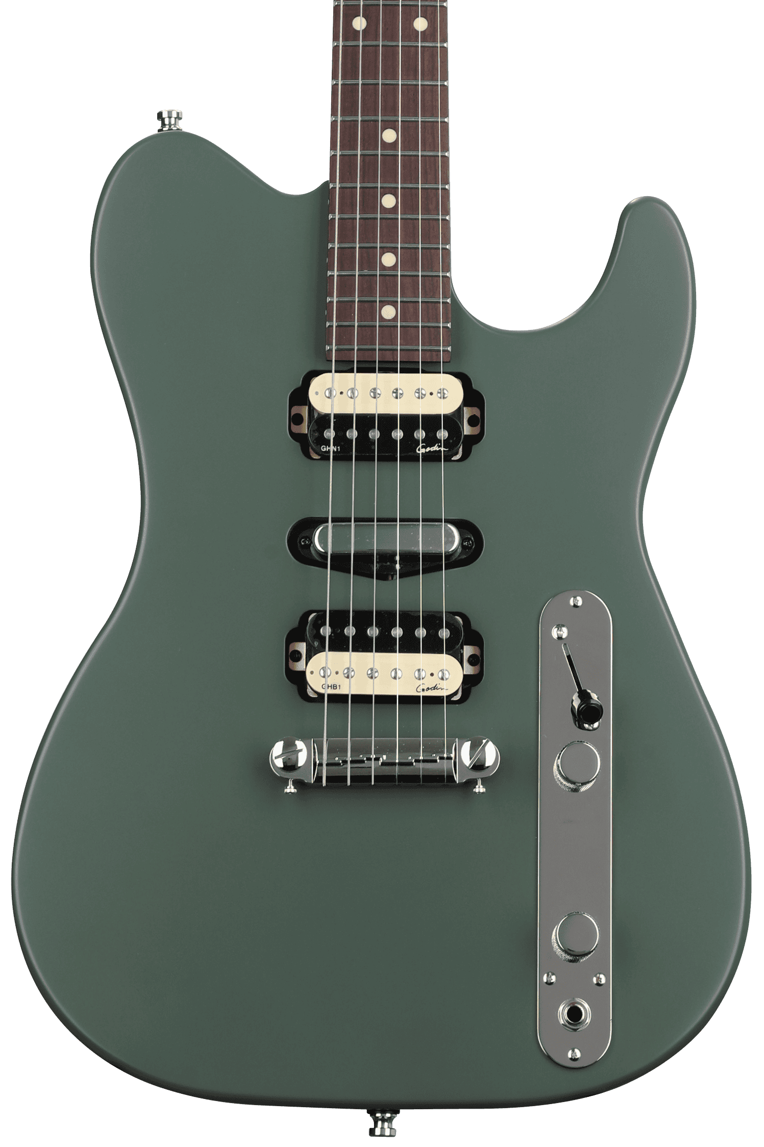 Godin Radium Electric Guitar - Matte Green | Sweetwater