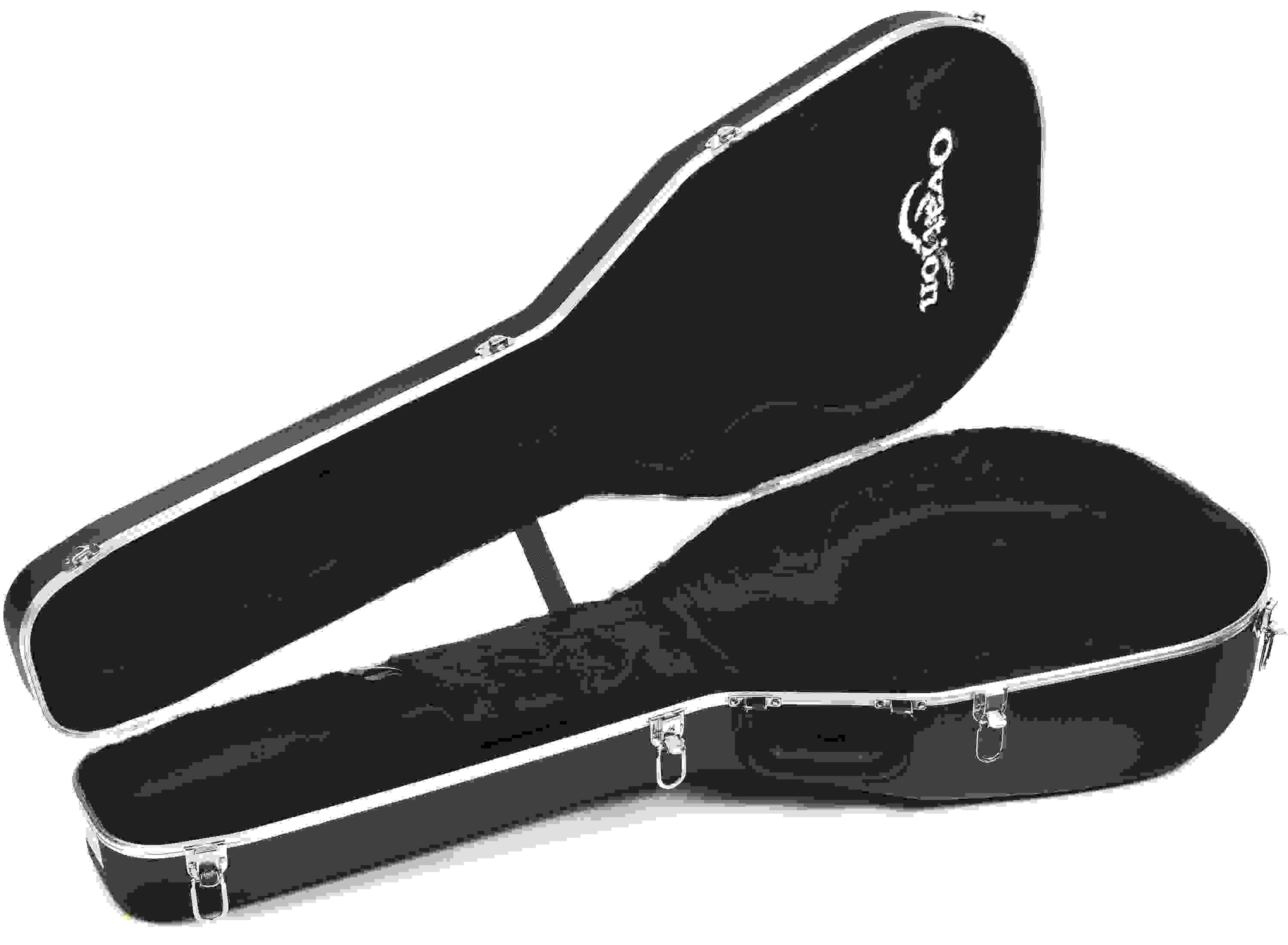 Ovation Deluxe Mid/Deep Molded Guitar Case - Black | Sweetwater