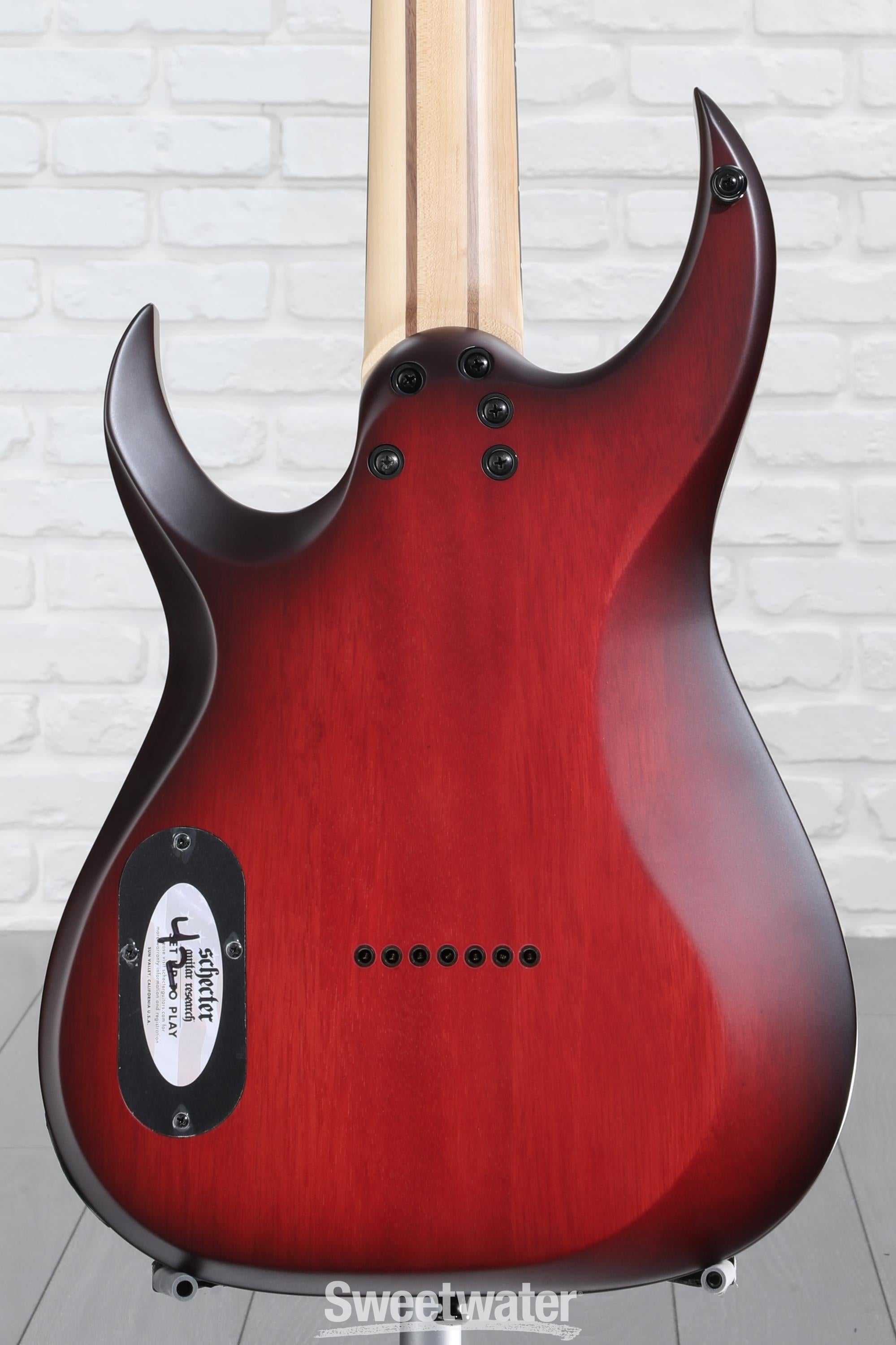 Schecter Sunset-7 Extreme 7-string Baritone Electric Guitar - Scarlet ...