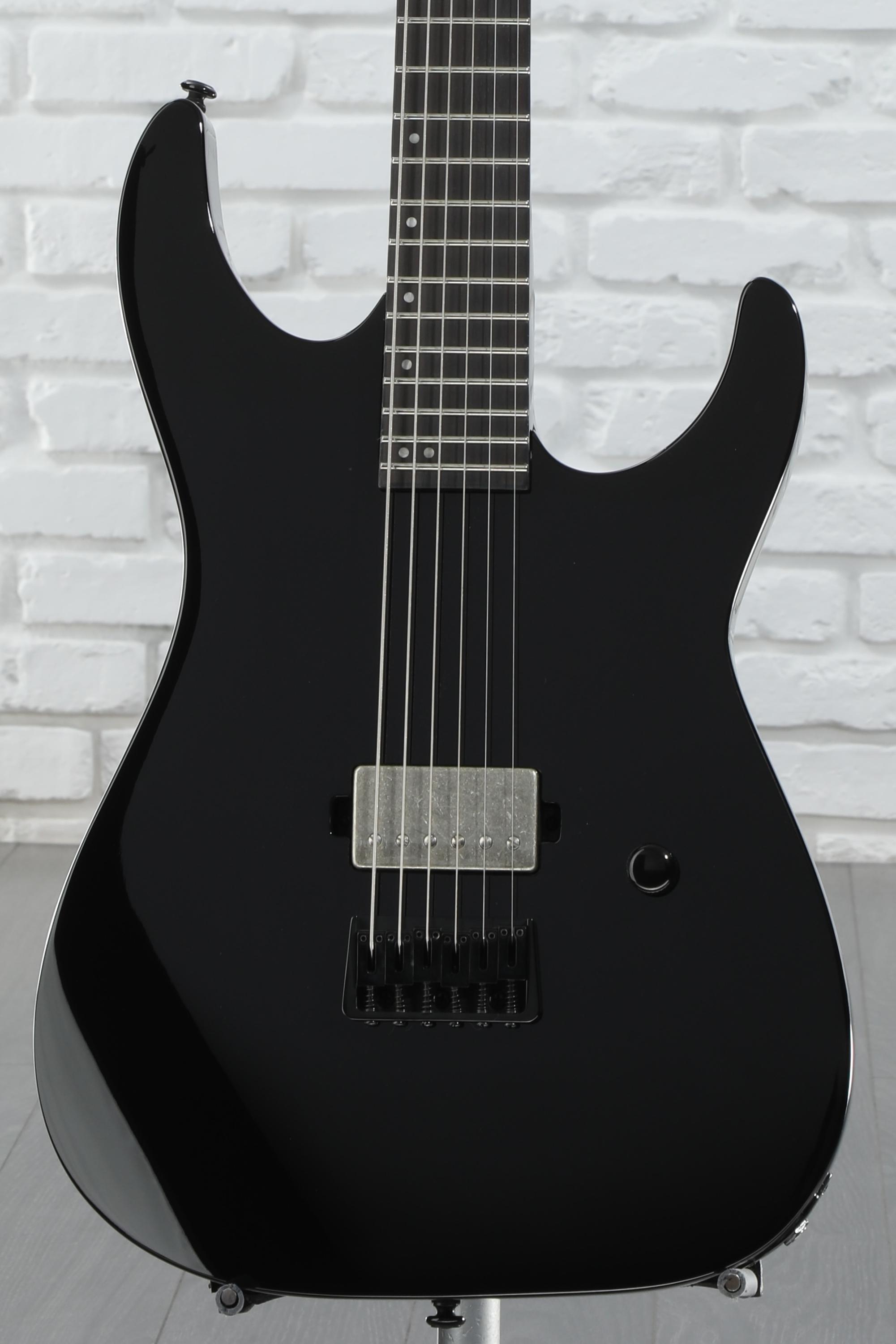 ESP LTD M-201B Baritone Electric Guitar - Black | Sweetwater