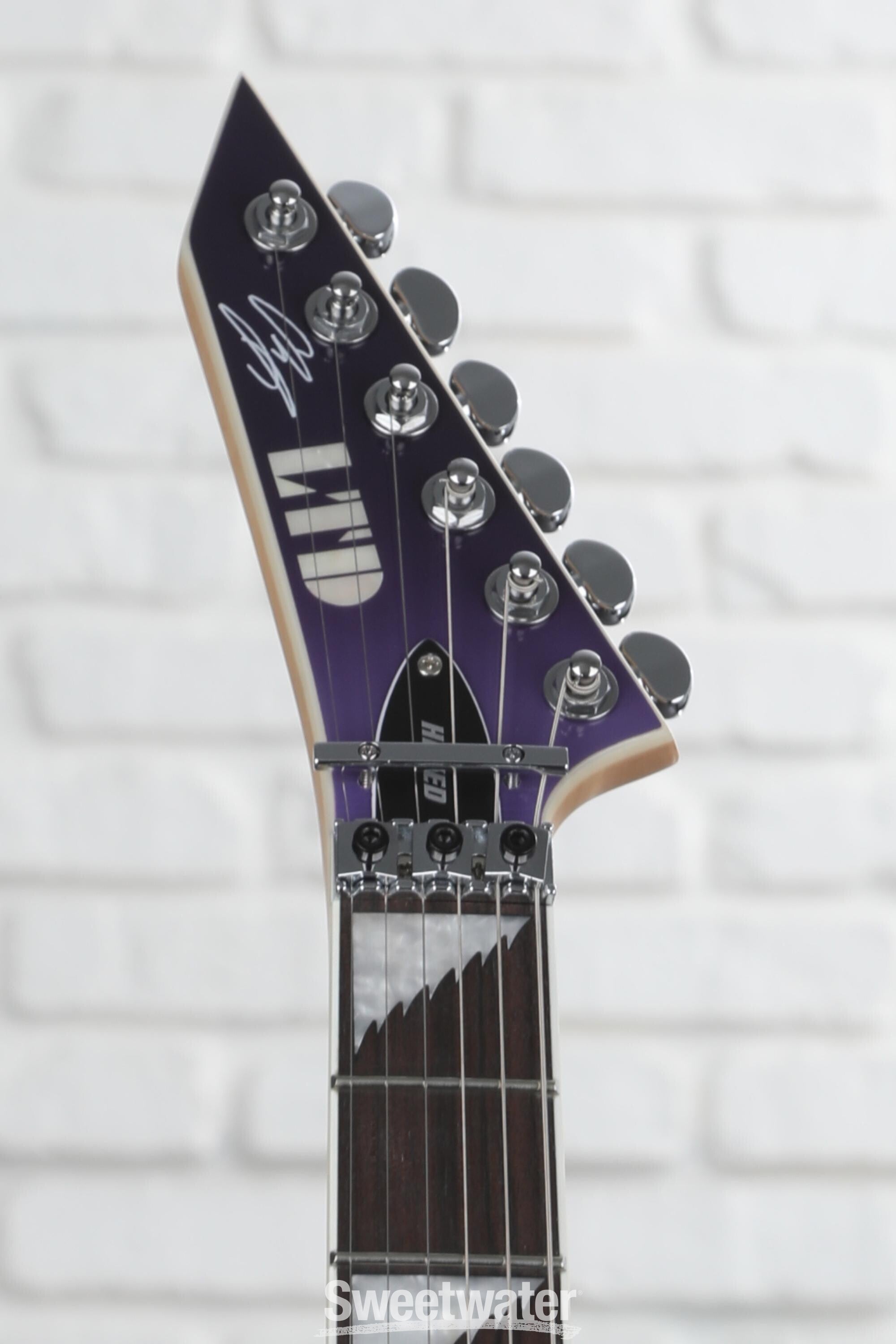 ESP LTD Alexi Hexed Left-handed Electric Guitar - Purple Fade | Sweetwater