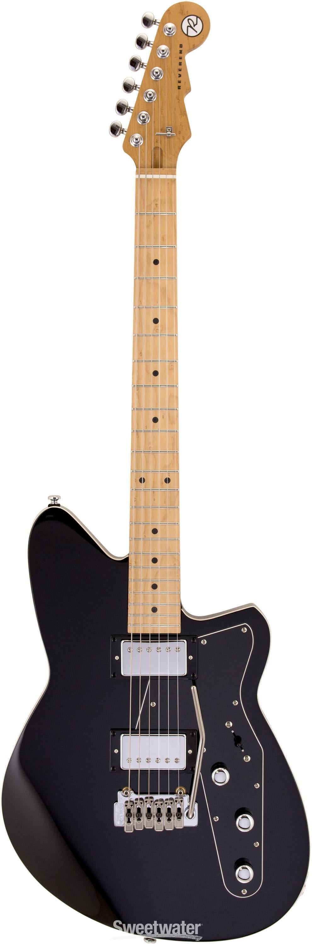 Reverend Jetstream HB Solidbody Electric Guitar - Midnight Black, Maple ...