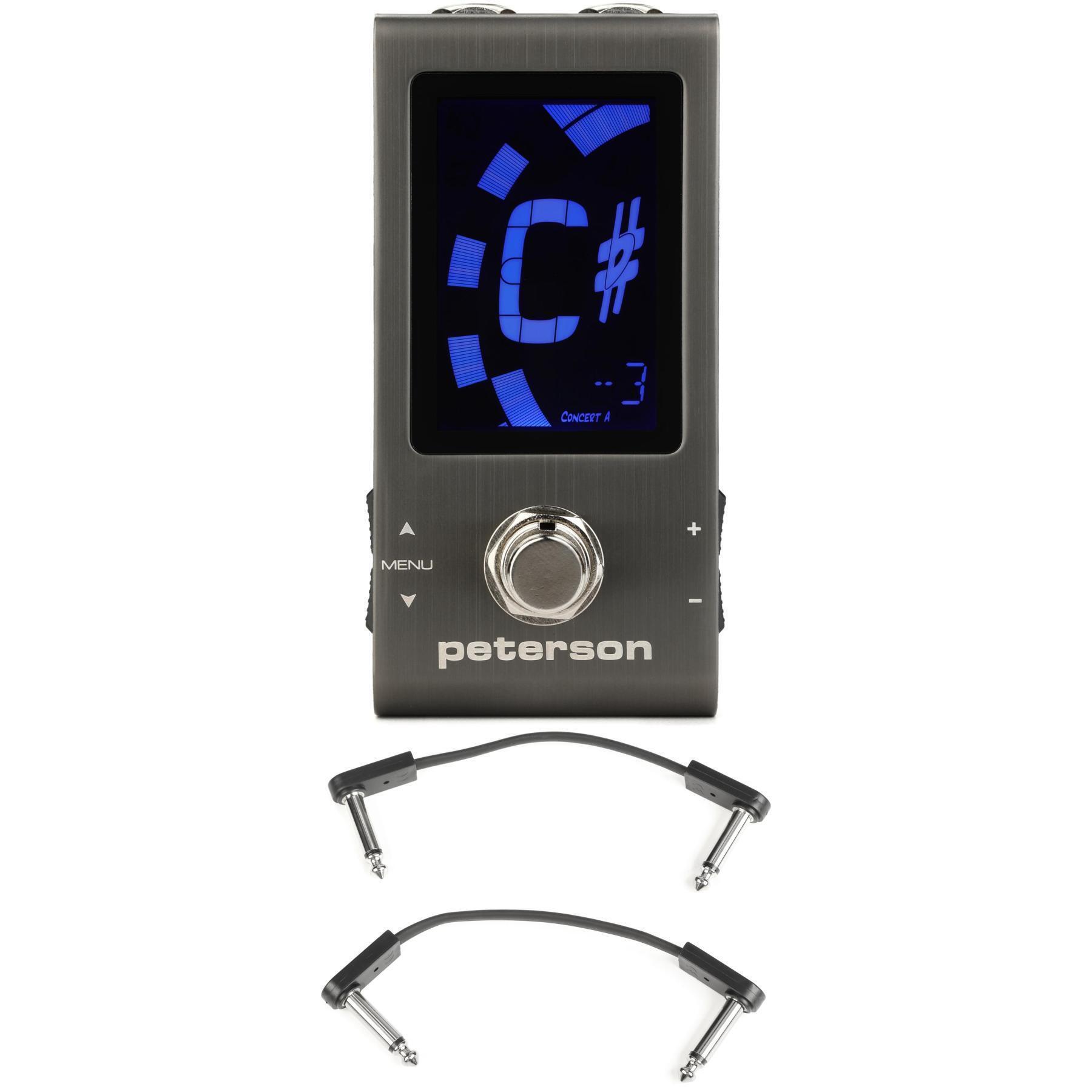 Peterson StroboStomp Mini Pedal Tuner with EBS Patch Cables | Sweetwater