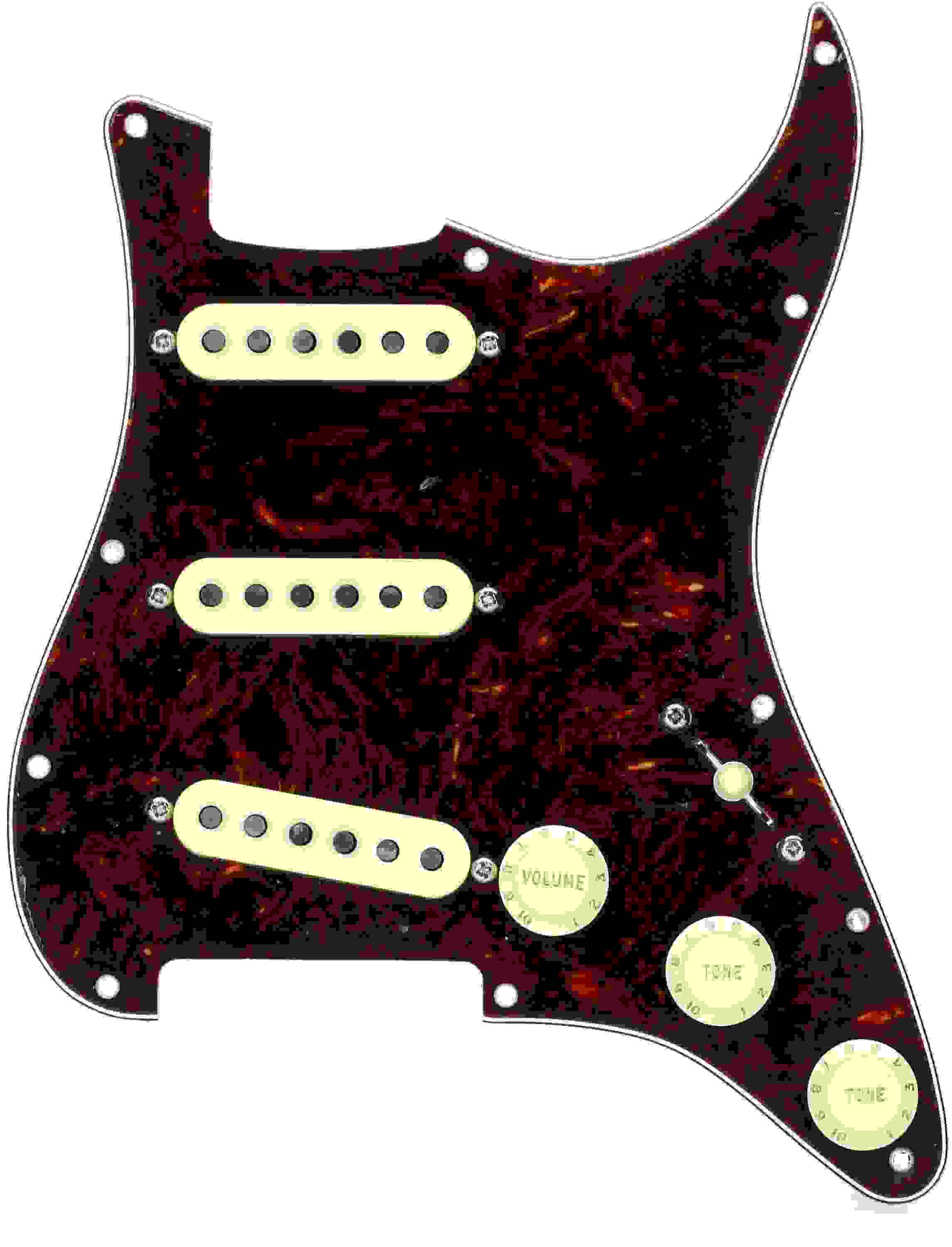 Fender Tex-Mex SSS Pre-wired Stratocaster Pickguard - Tortoise Shell ...