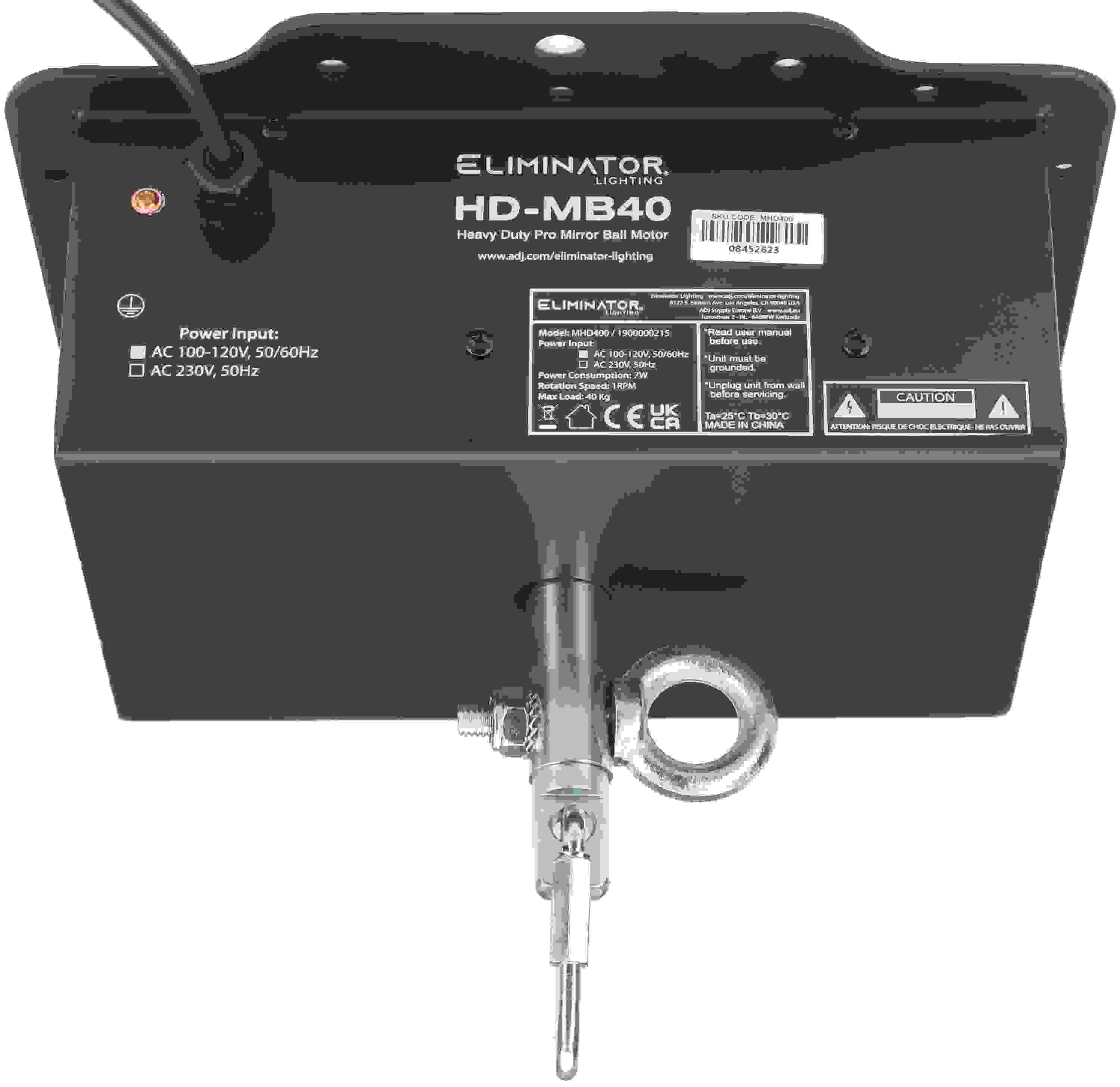 Eliminator HD-MB40 Heavy-duty Mirror Ball Motor | Sweetwater