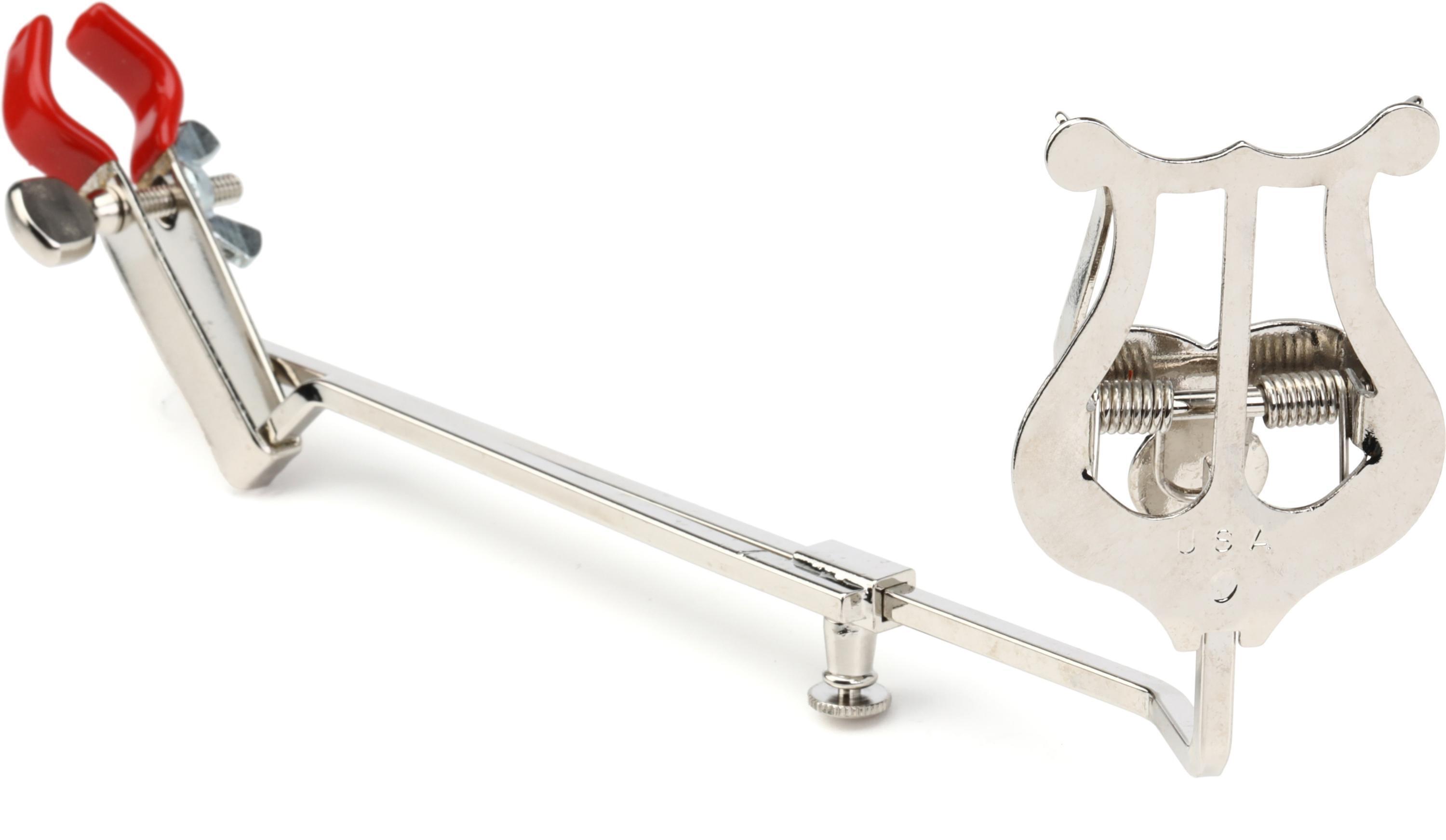 American Plating Flute Clamp-on Lyre - Nickel | Sweetwater