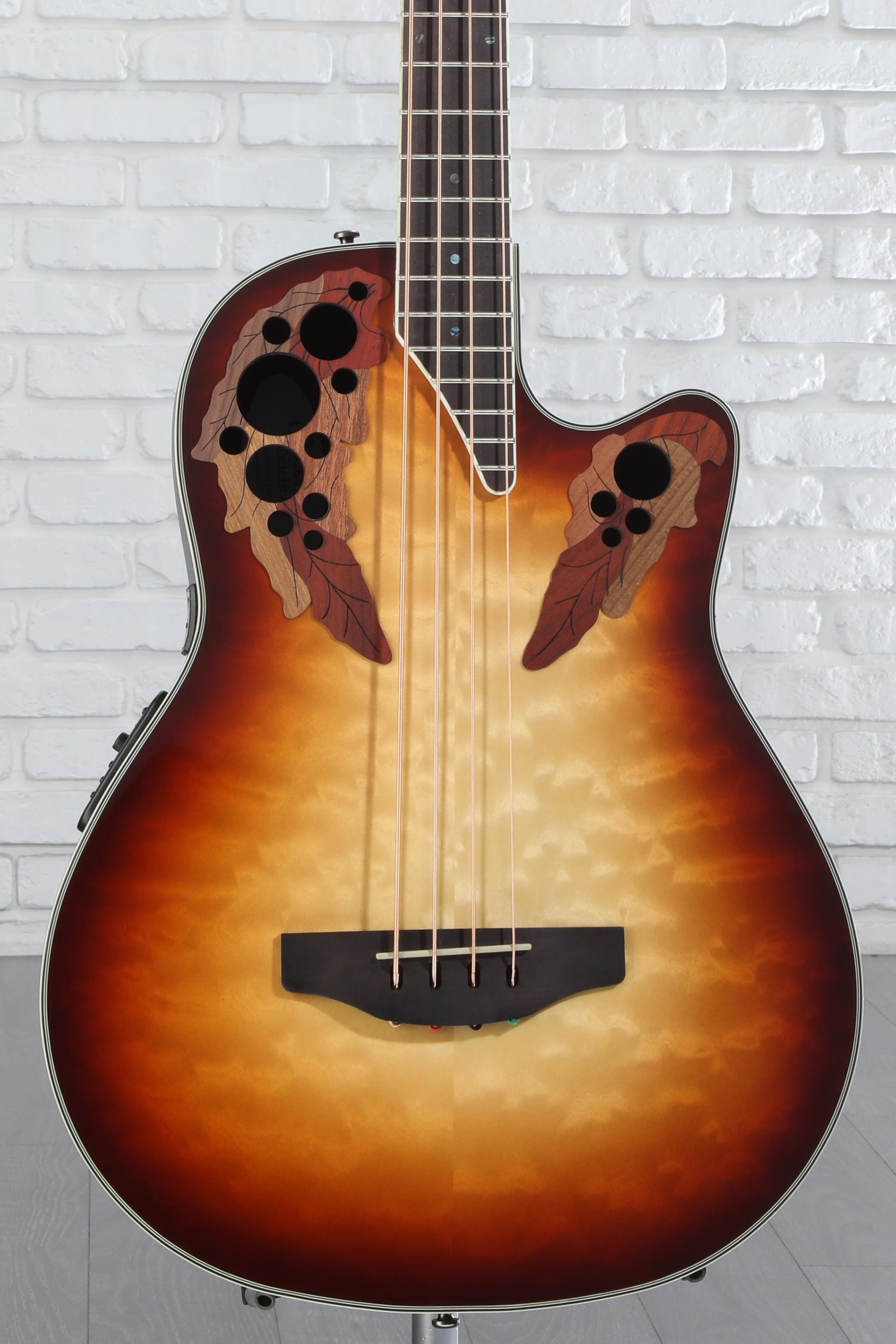 Ovation Celebrity Elite Plus Bass CEB44X-7C Mid-depth Acoustic-Electric ...