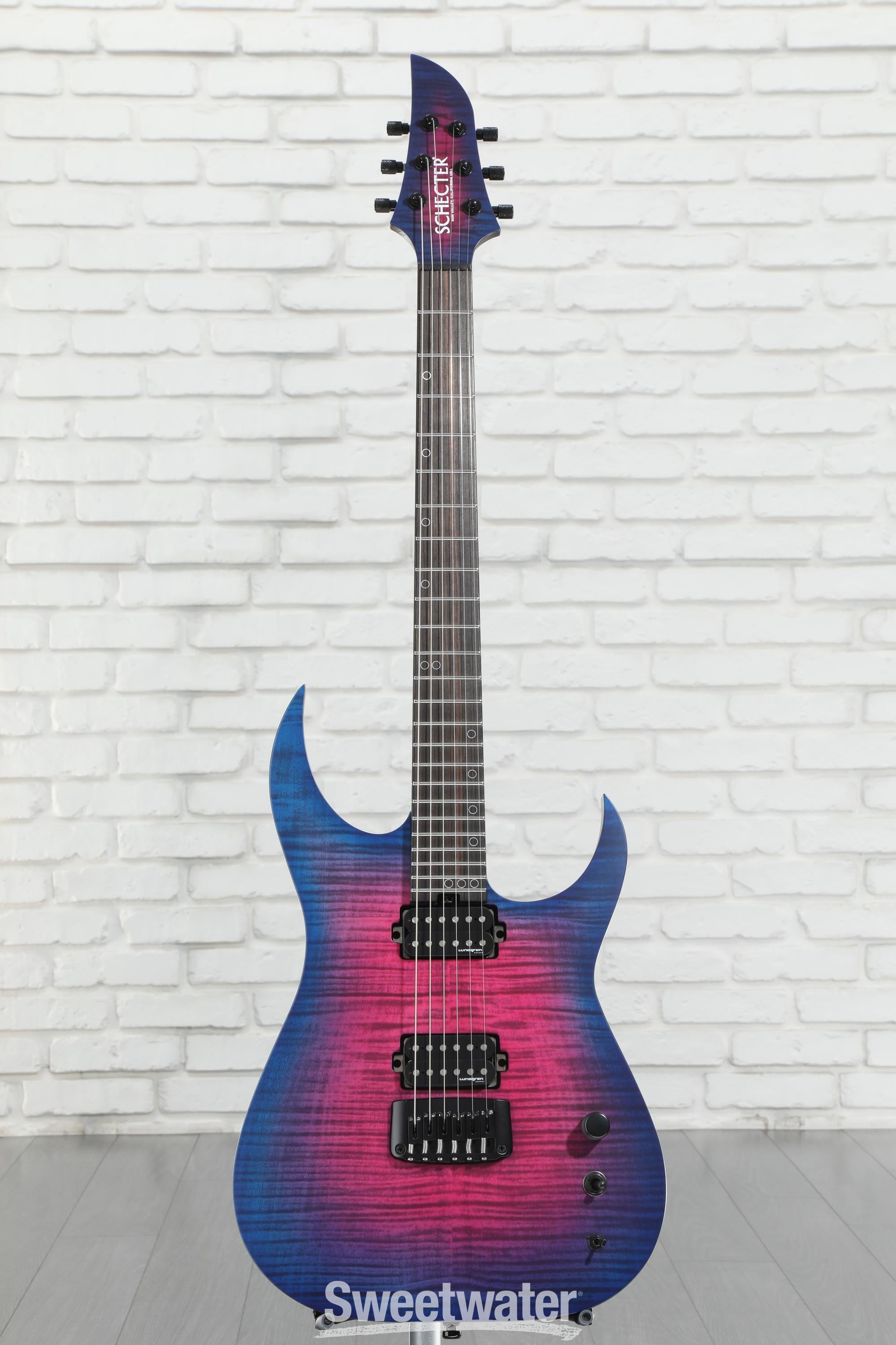 Schecter USA Keith Merrow KM-6 MK-III Pro - Blue Crimson Flame | Sweetwater