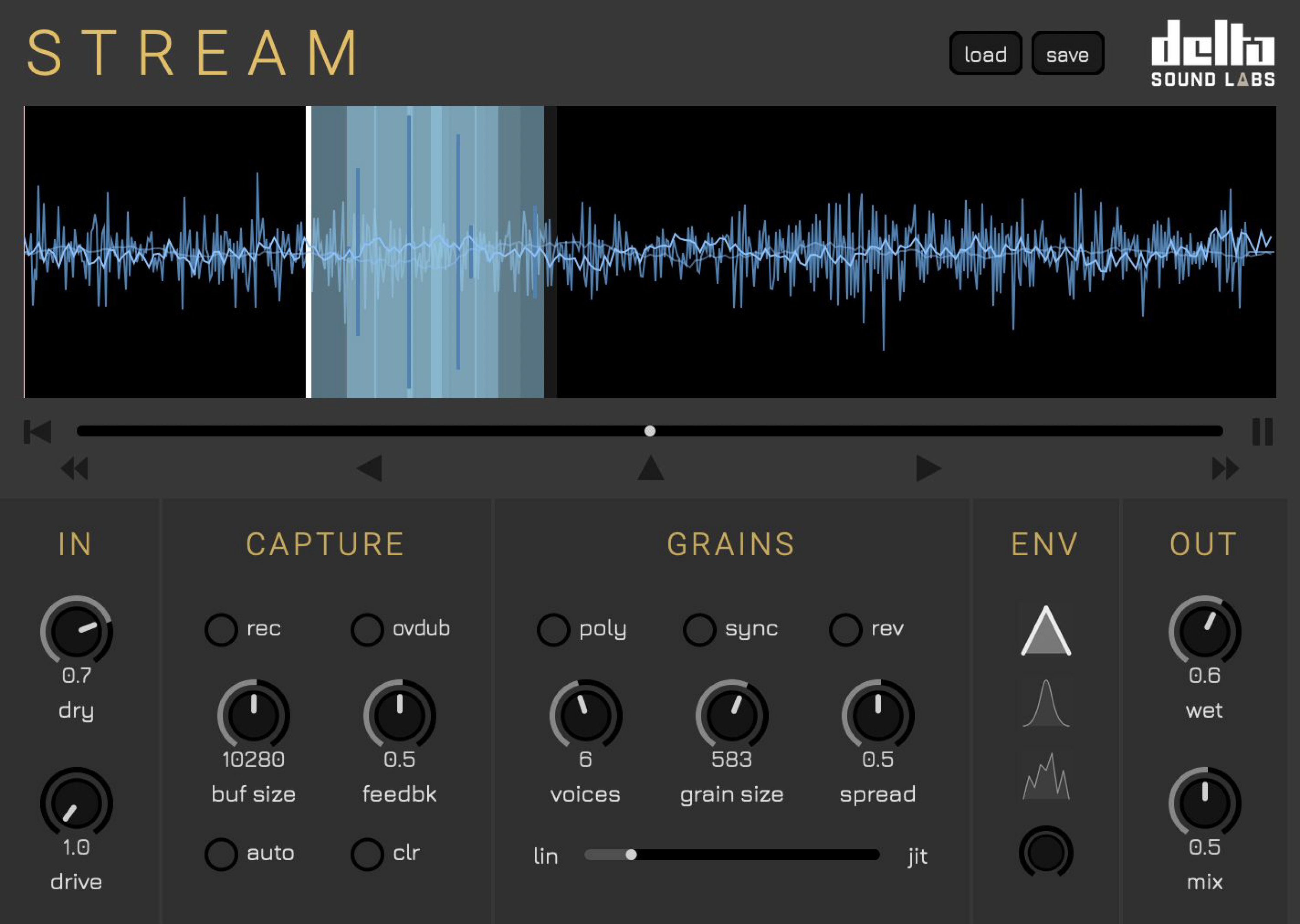 Delta Sound Labs Stream Granular Sampler Plug-in | Sweetwater