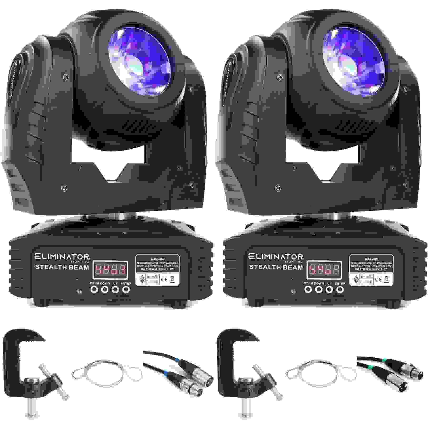 Eliminator Stealth Beam Moving Head RGBW LED Beam Fixture Essentials ...