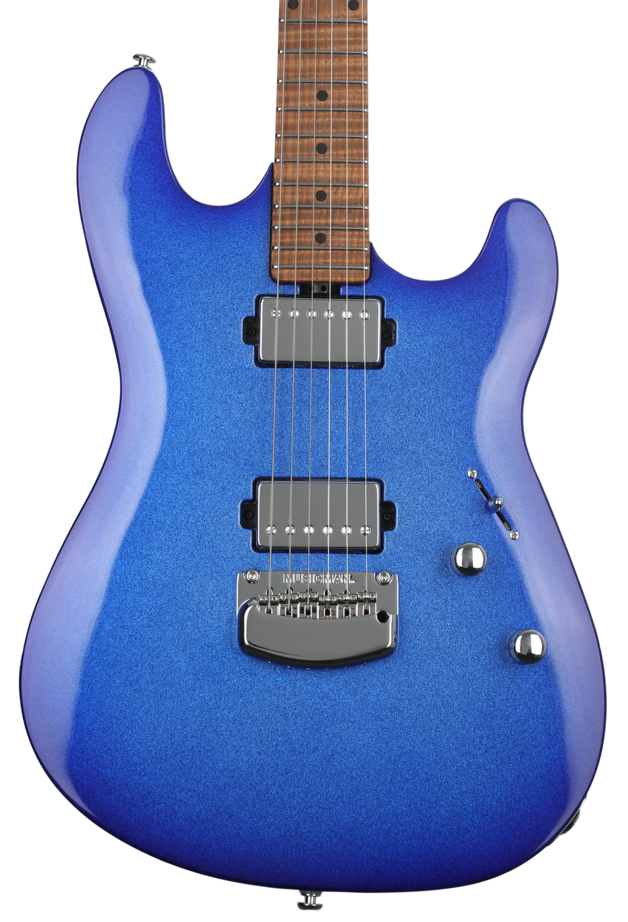 Ernie Ball Music Man Sabre Electric Guitar - Pacific Blue Sparkle, Sweetwater Exclusive