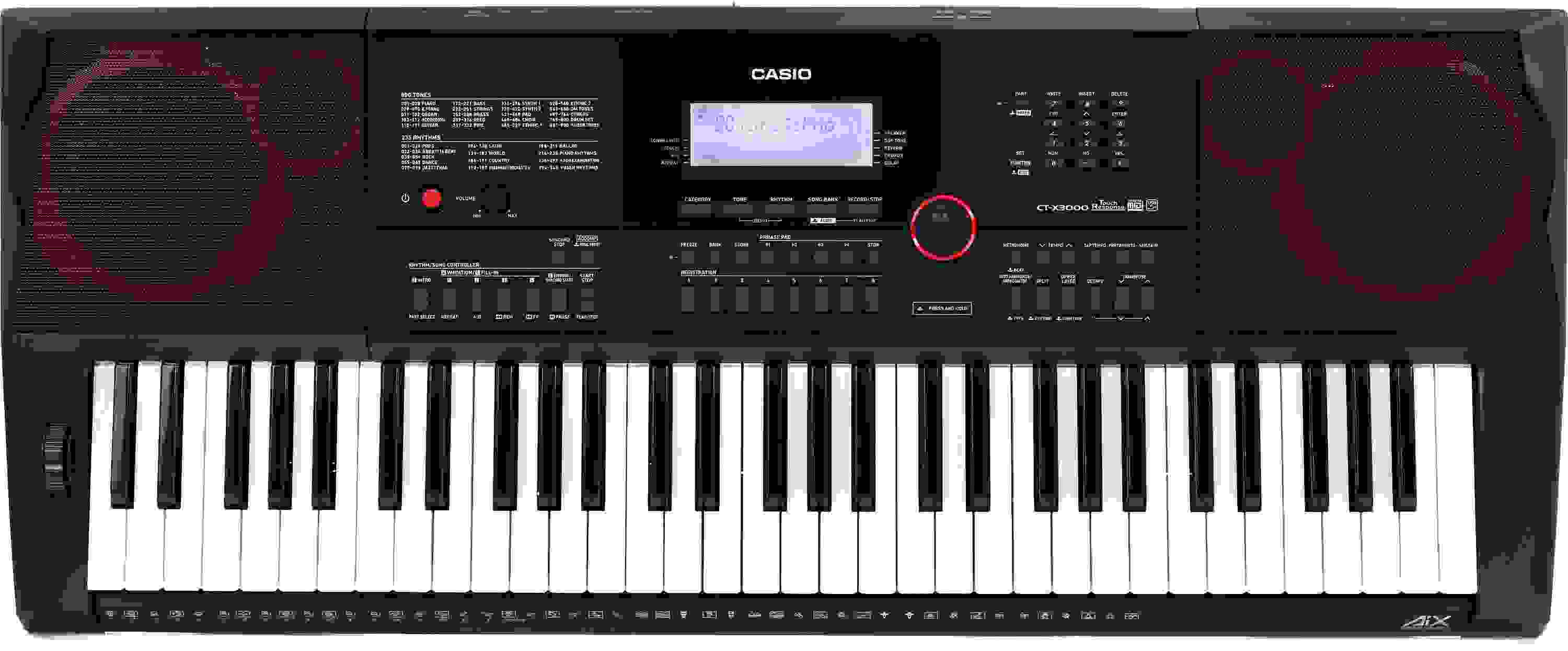 Casio CT-X3000 61-key Portable Arranger Keyboard | Sweetwater