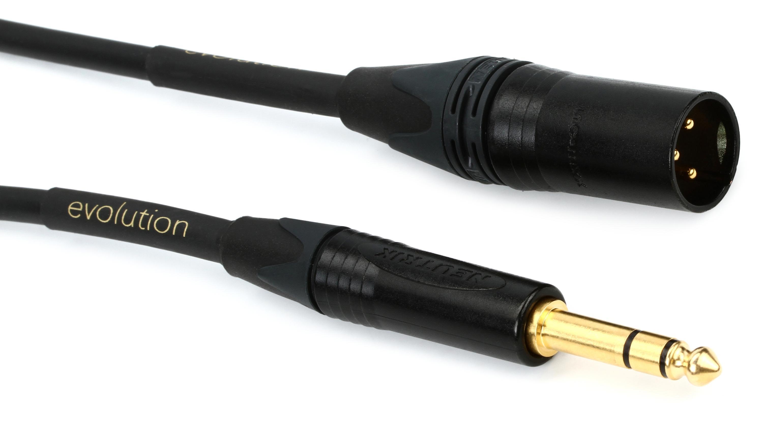 Pro Co Evolution EVLBPNBQXM-3 Evolution Balanced Patch Cable - TRS Male ...