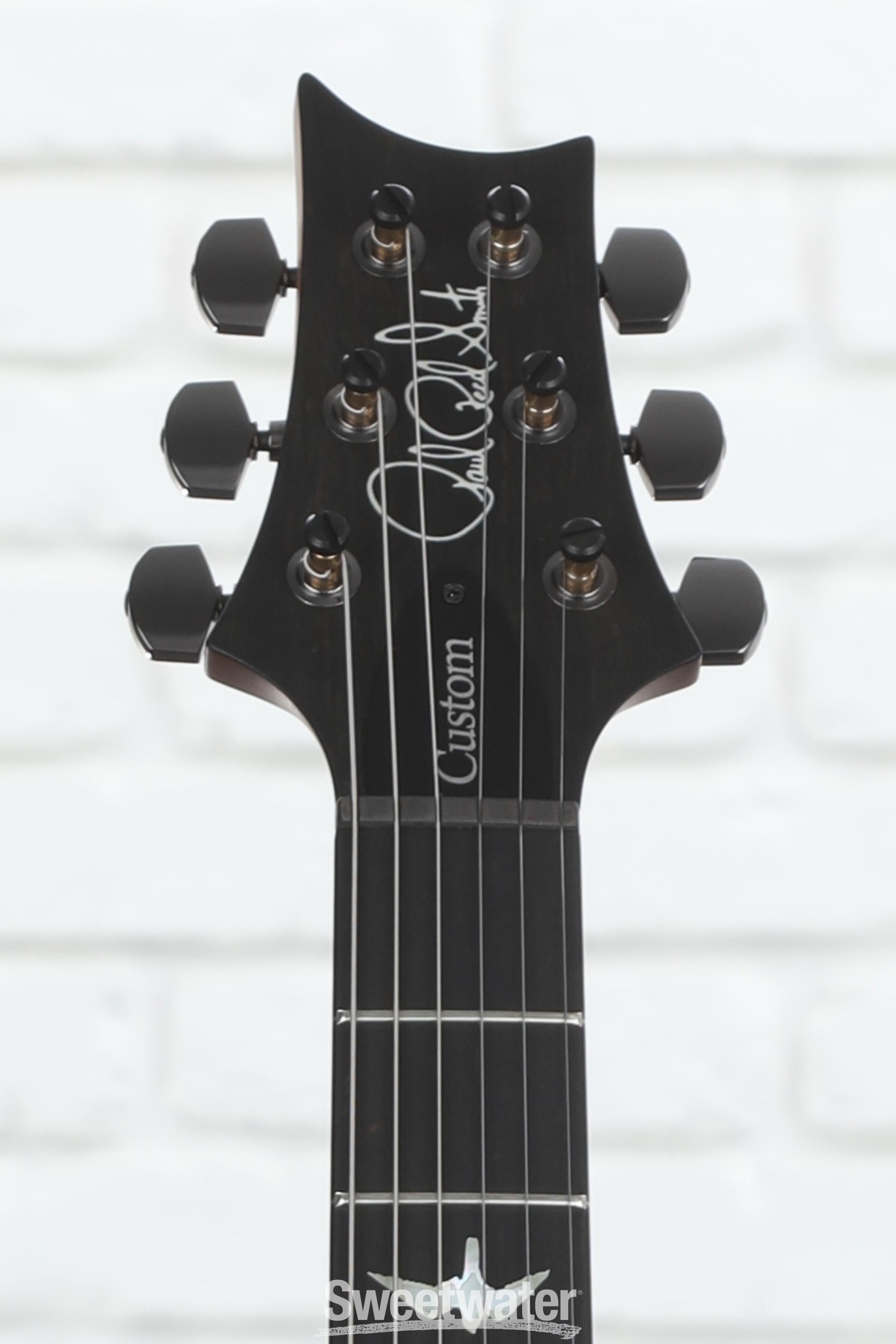 PRS Wood Library Custom 24 Electric Guitar - Satin Fire Red Burst, 10 ...