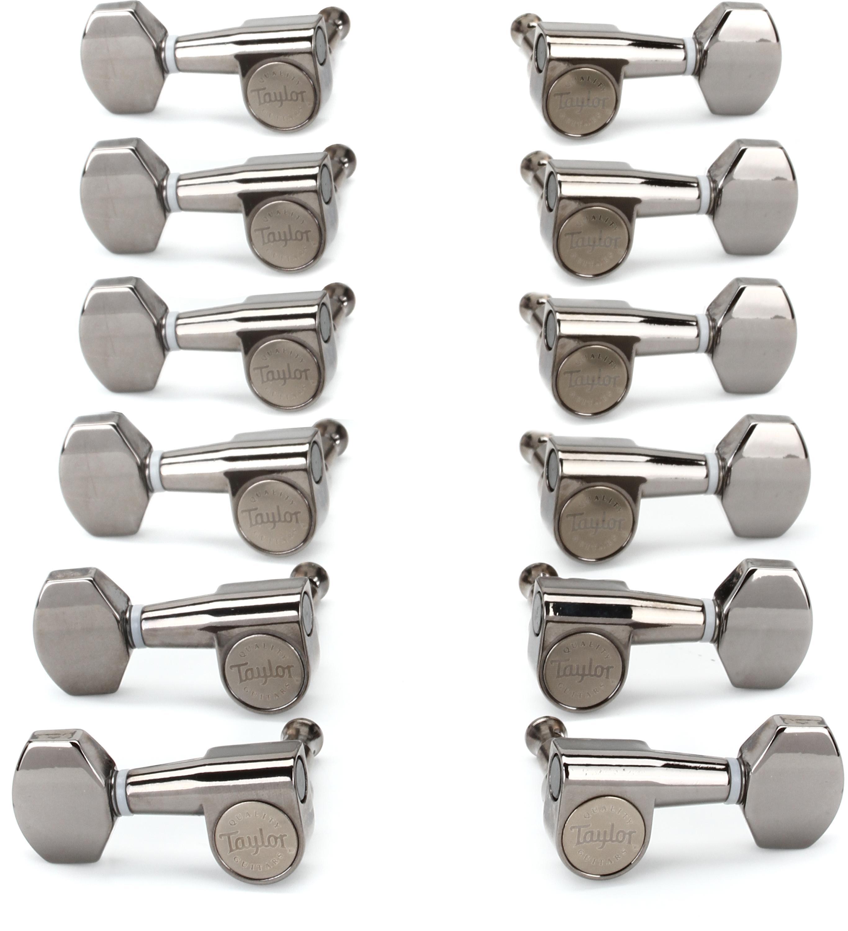 Taylor 12-string Guitar Tuners 1:18 Ratio - Smoked Nickel | Sweetwater