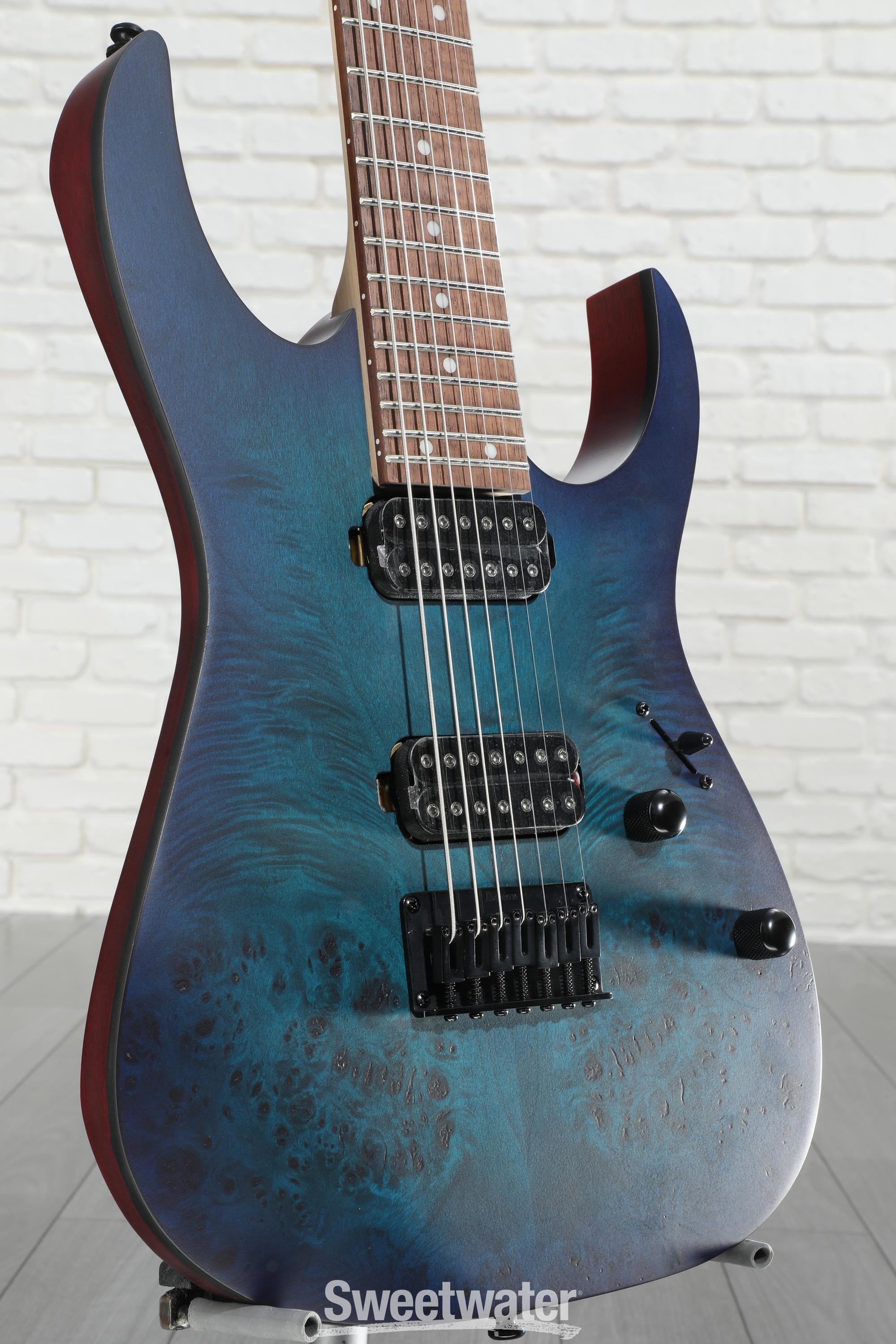 Ibanez RG7421PB Electric Guitar - Sapphire Blue Flat | Sweetwater