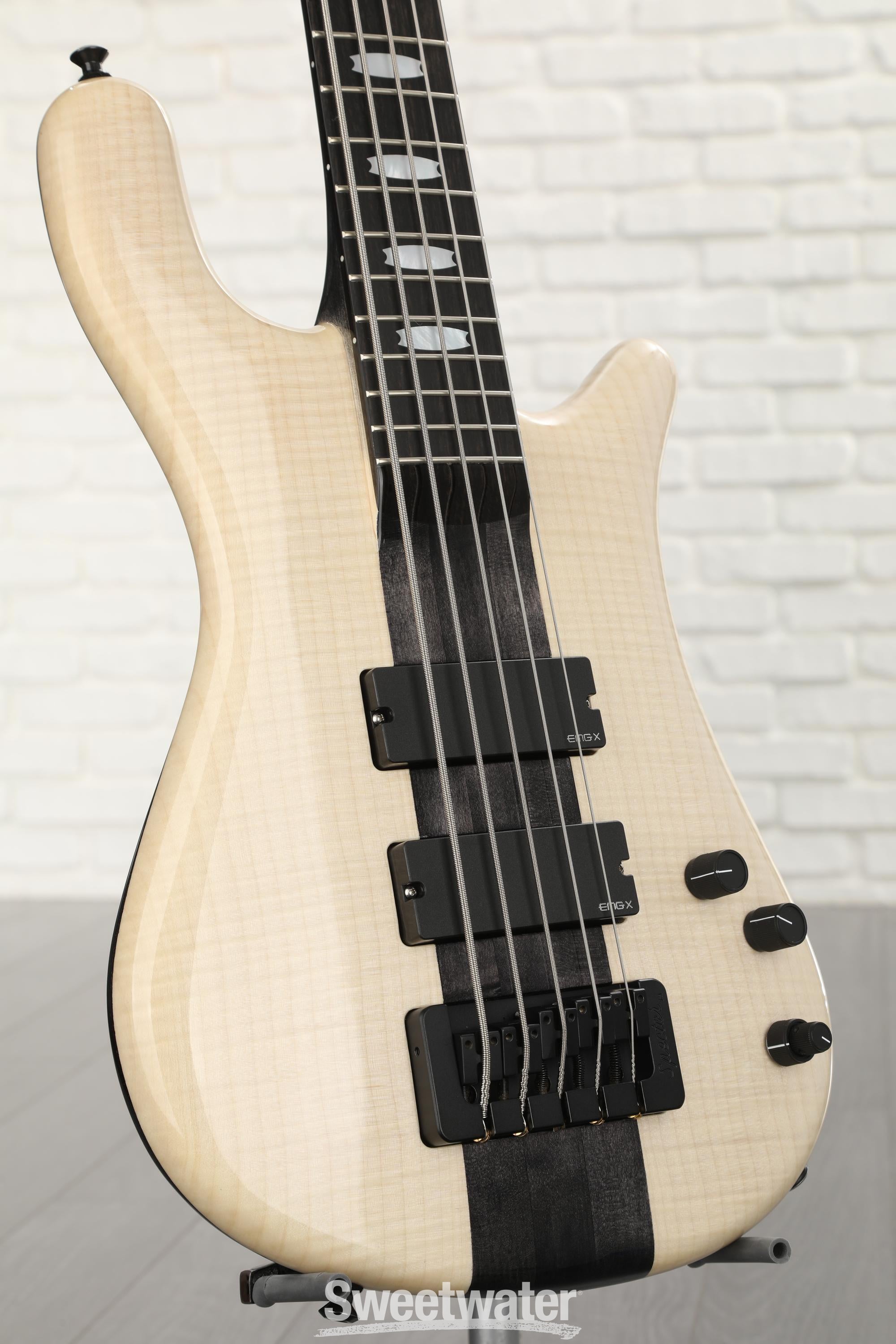 Spector USA NS-5XL Bass Guitar - Black & White | Sweetwater