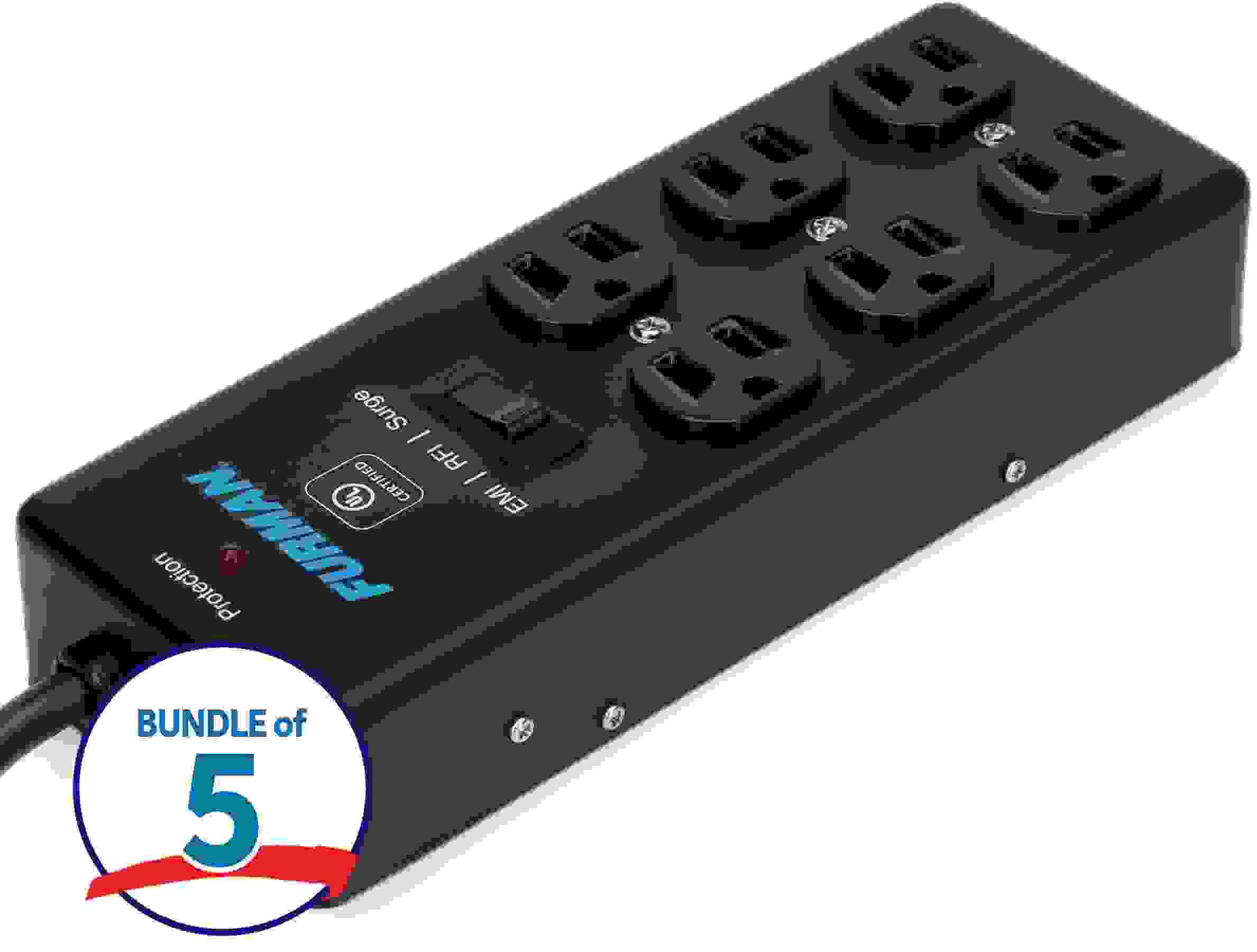 Furman SS-6B 6-outlet Surge Suppressor Strip (5-Pack) | Sweetwater