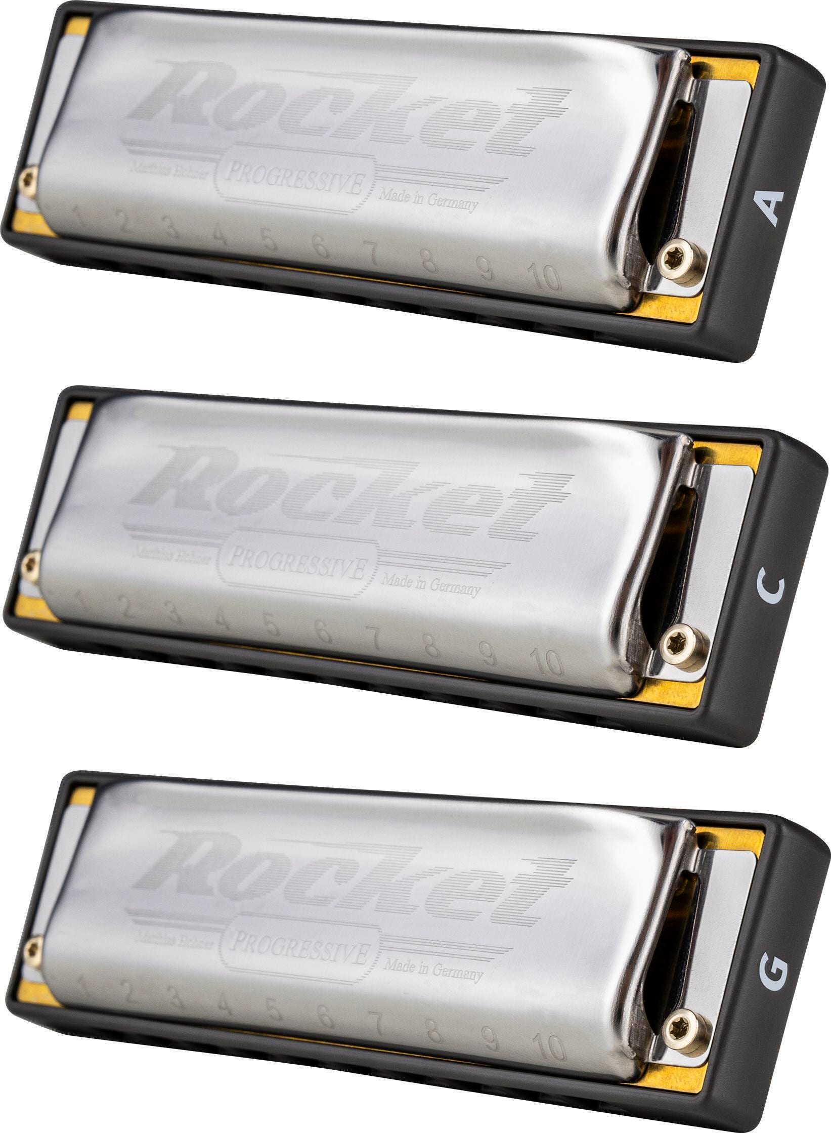 Hohner Rocket Harmonica 3-pack - C/G/A Major | Sweetwater