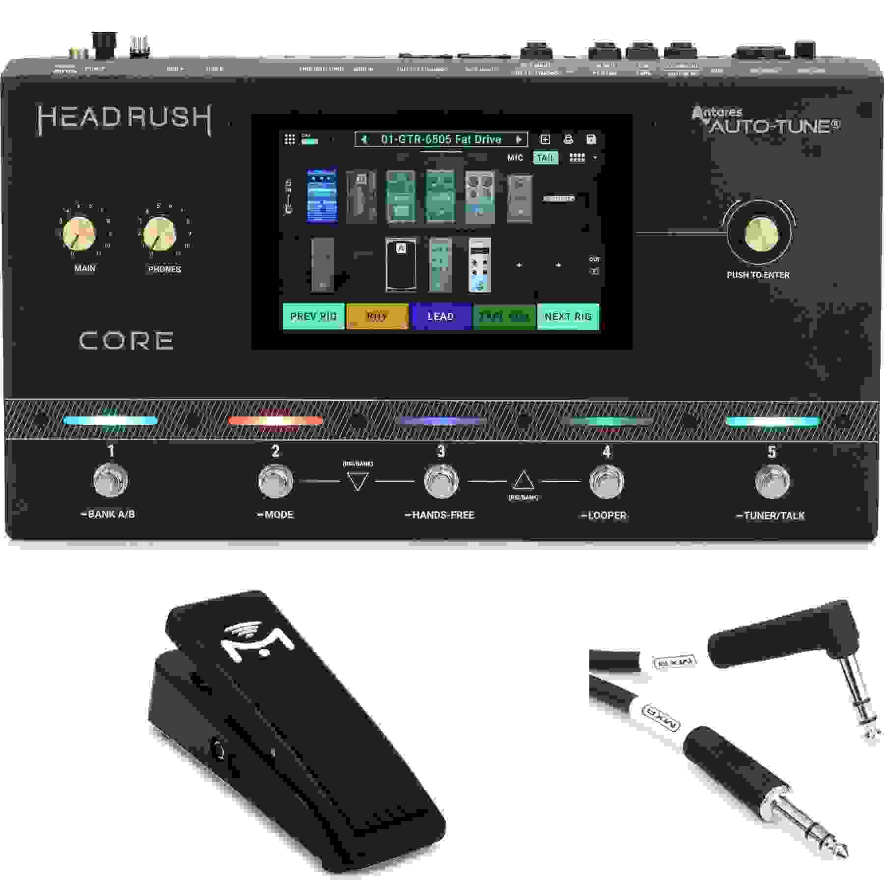 HeadRush Core Guitar Multi-effect/Amp Modeler/Vocal Processor Unit and ...