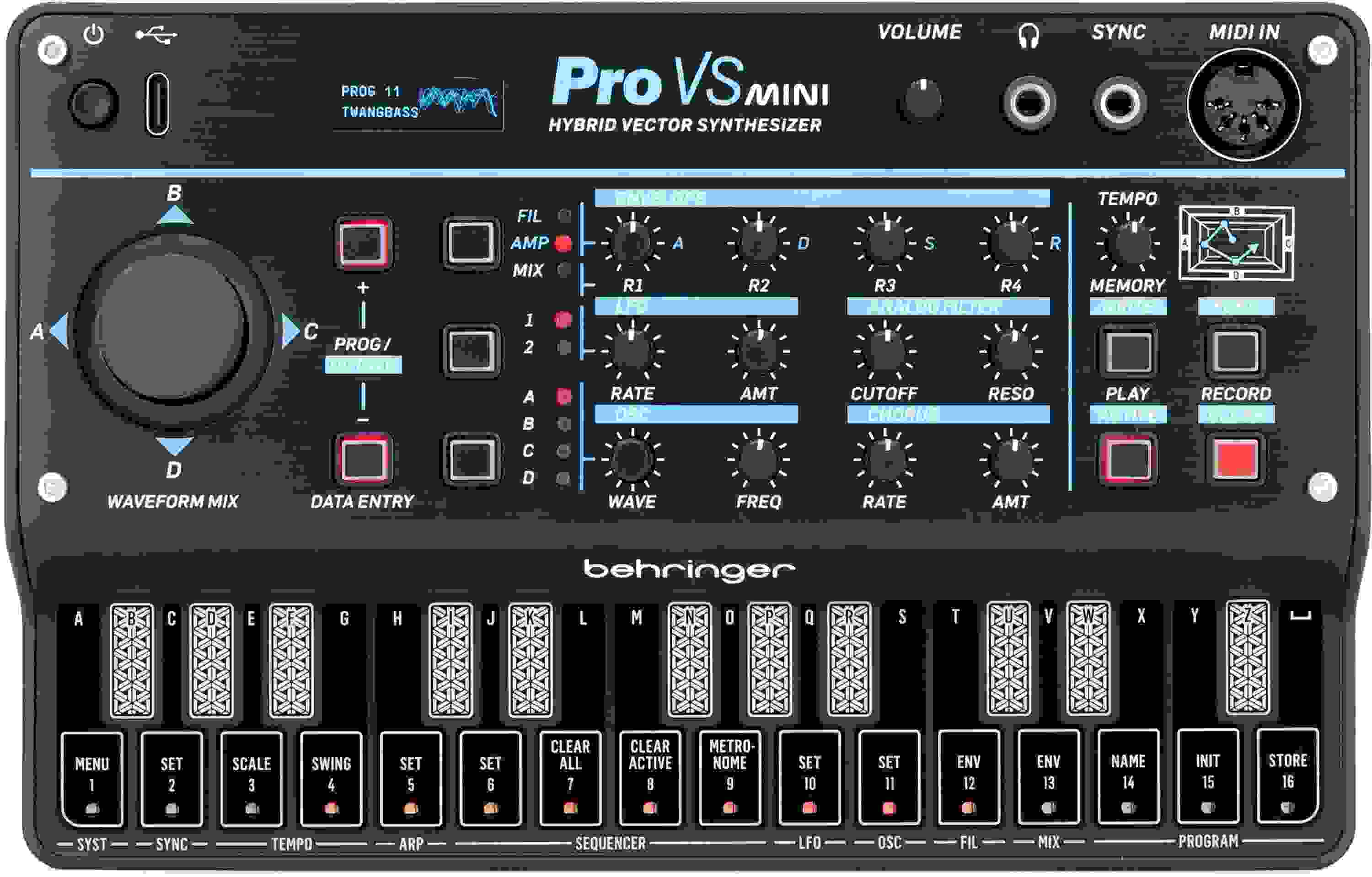 Behringer Pro VS Mini Hybrid Vector Synthesizer | Sweetwater