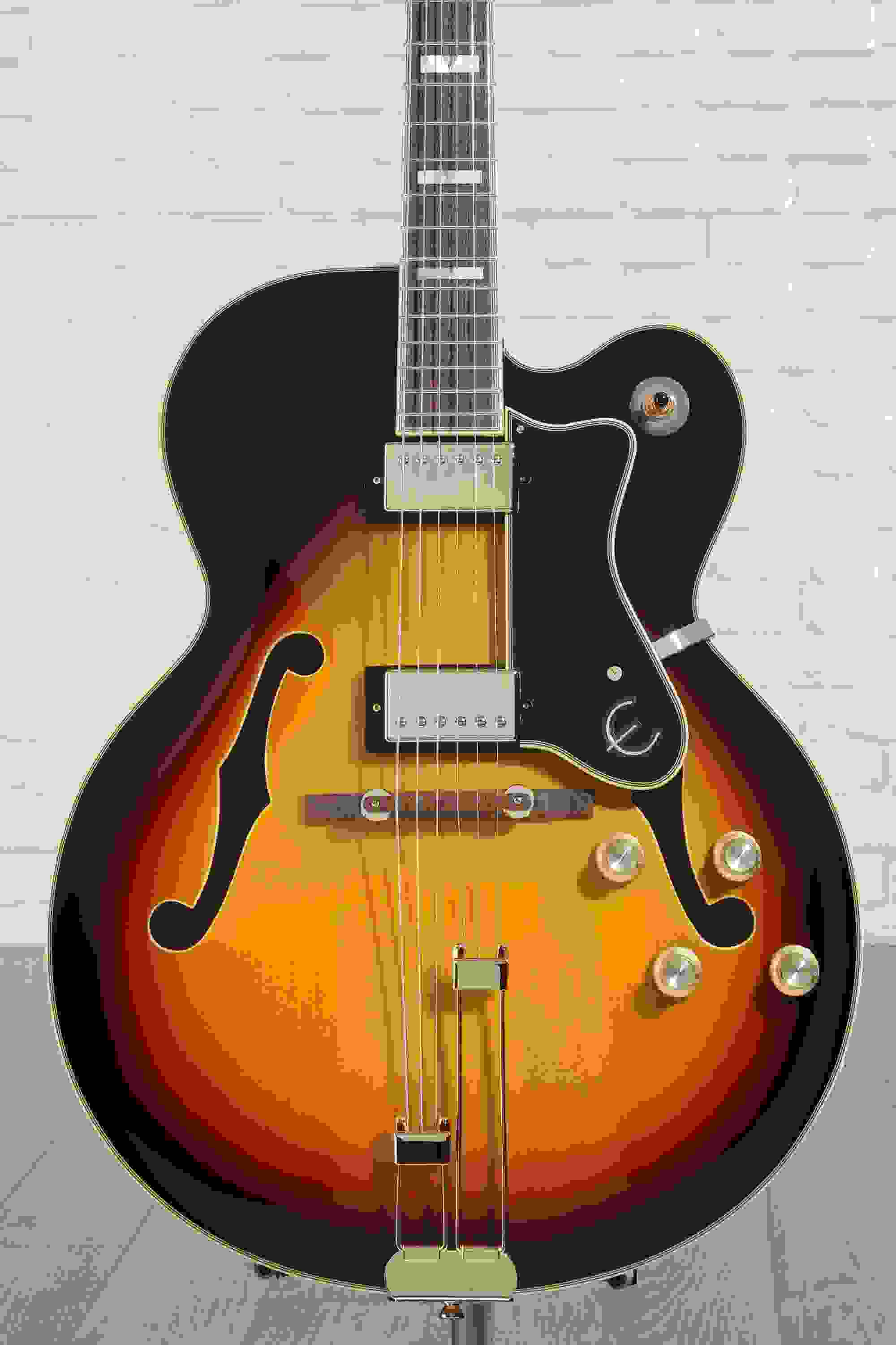 Epiphone Broadway Hollowbody Electric Guitar - Vintage Sunburst Reviews ...
