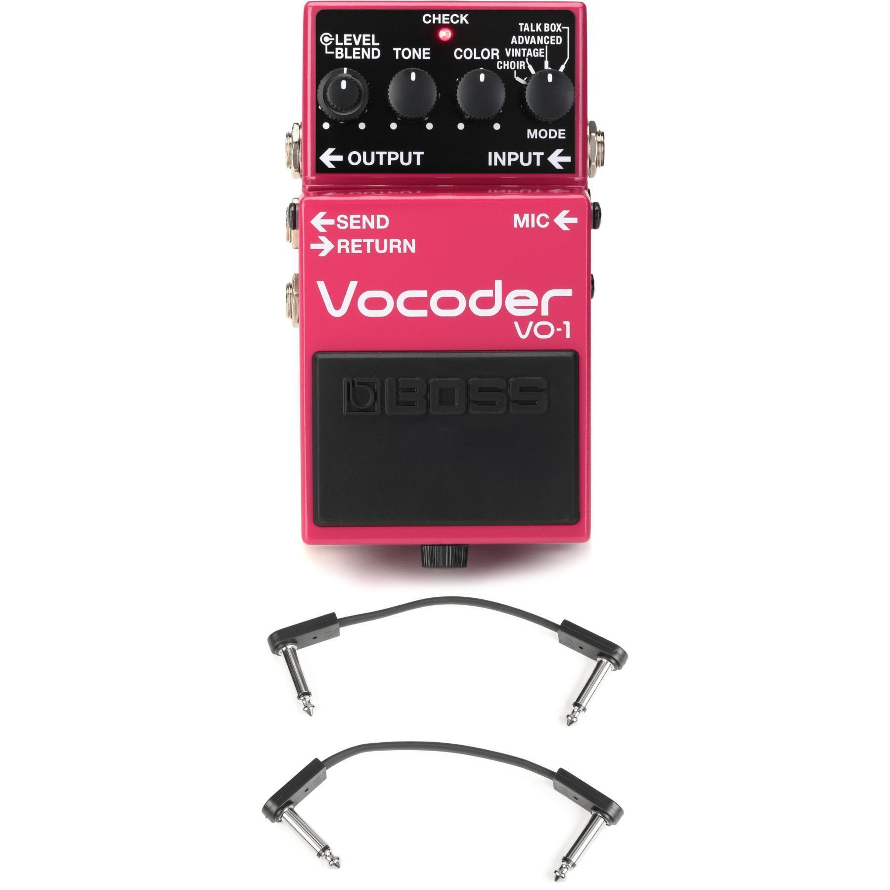 Boss VO-1 Vocoder Pedal with EBS Patch Cables | Sweetwater