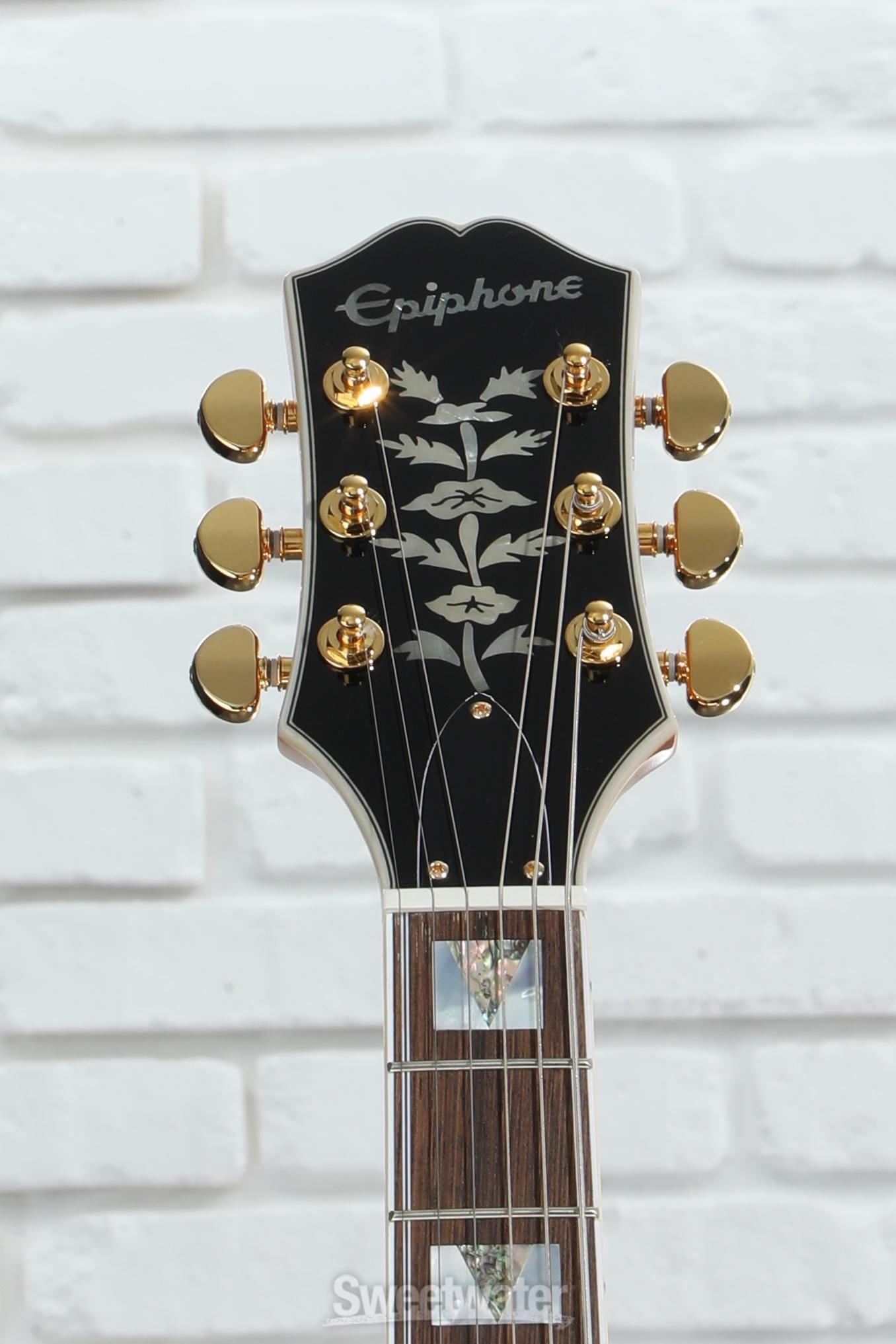 Epiphone Sheraton Frequensator Left-handed Semi-hollowbody Electric Guitar - Natural | Sweetwater