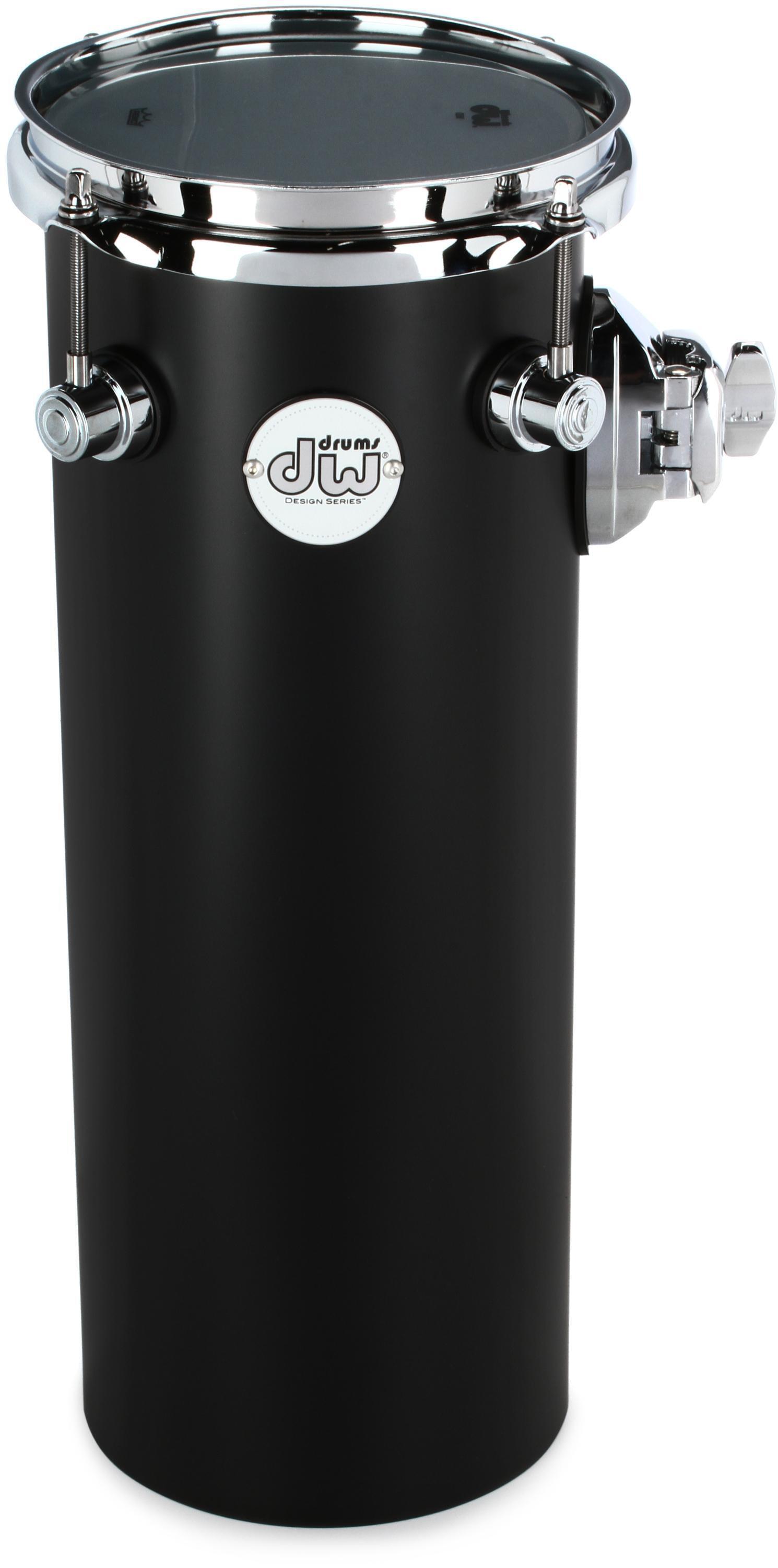 DW Design Series Rata Tom - 16 inches x 6 inches, Black Satin | Sweetwater