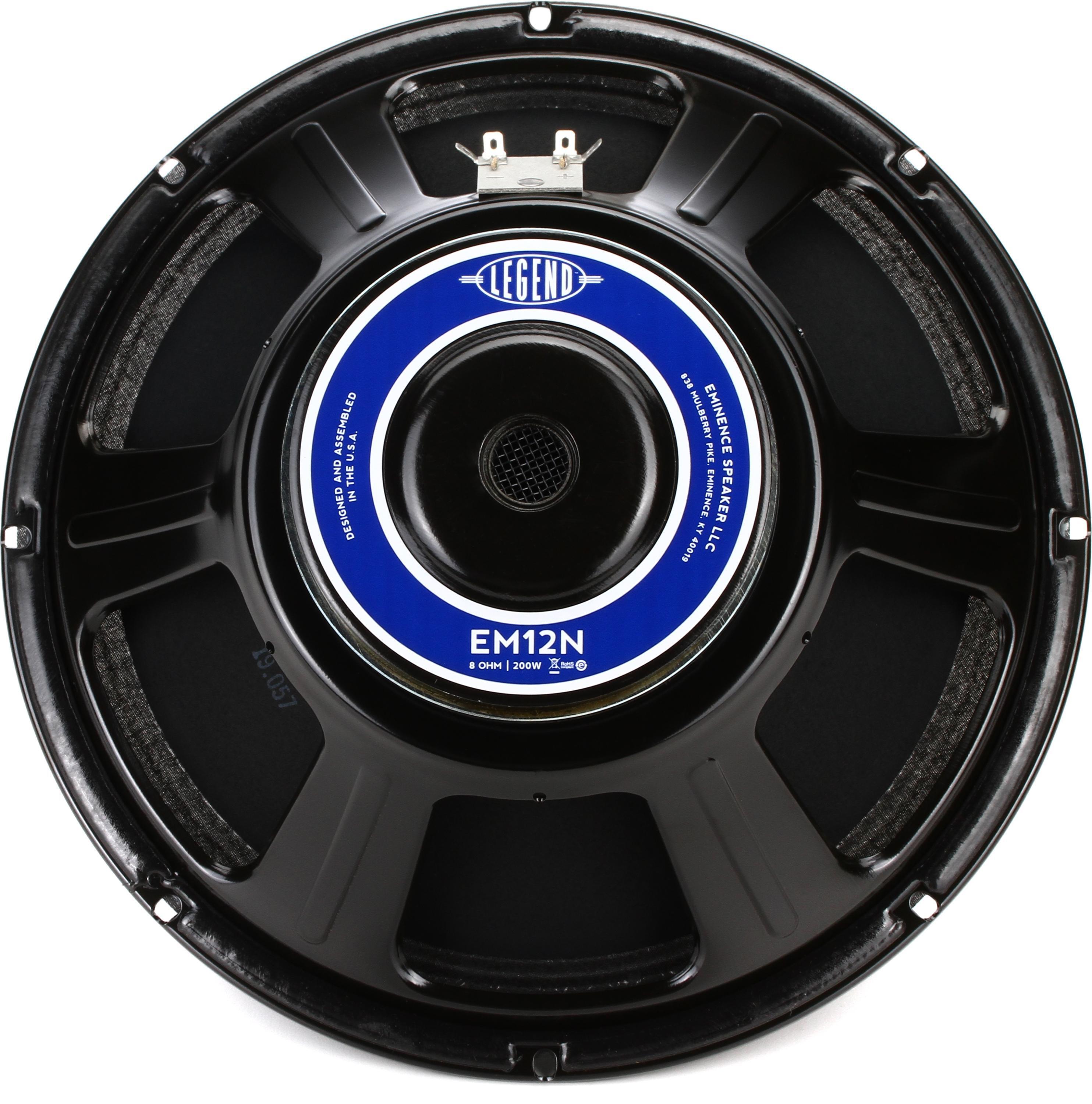 Eminence Legend EM12N 12-inch 200-watt Replacement Guitar Amp Speaker ...