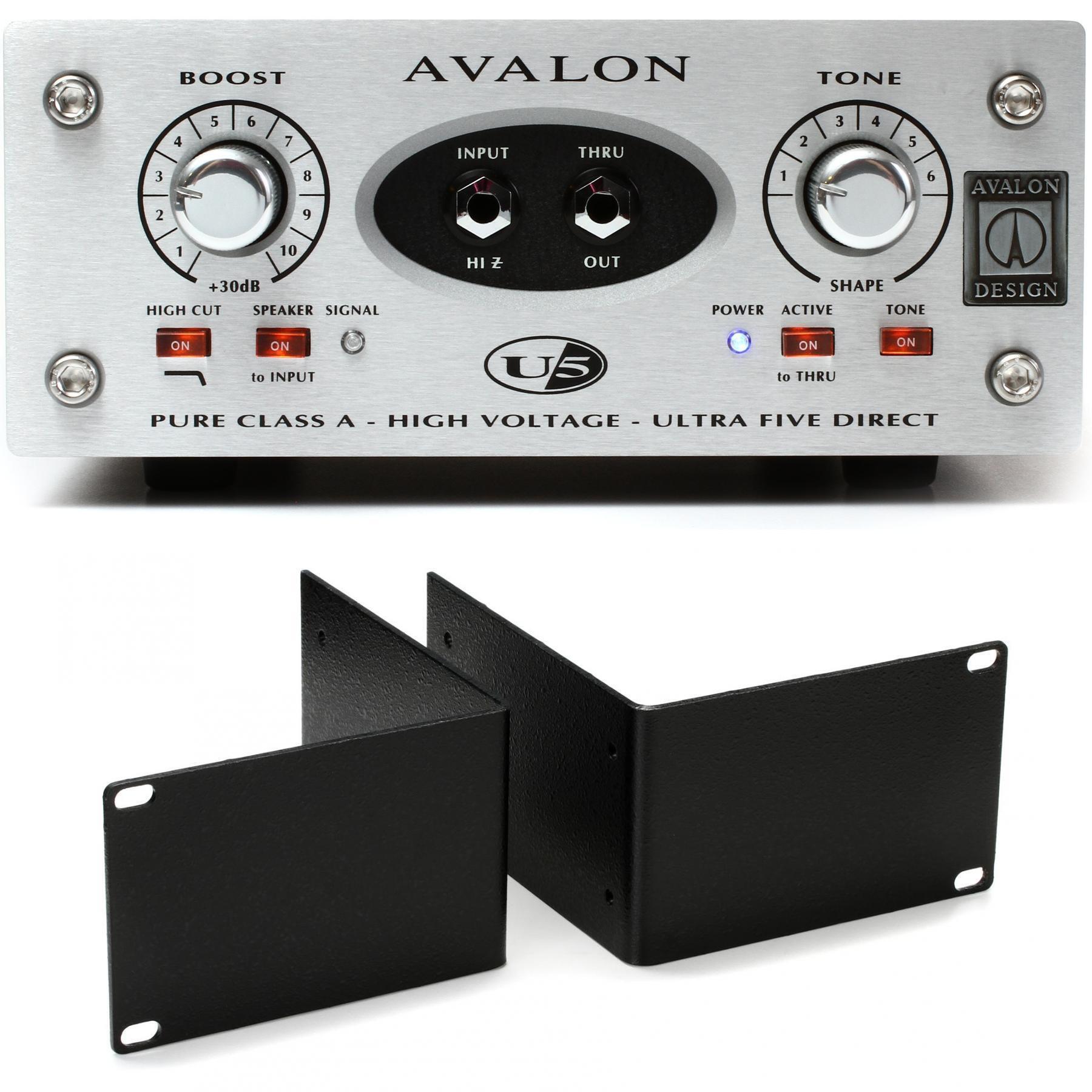 Avalon U5 Class A Active Instrument DI/Preamp with Rackmount Kit ...