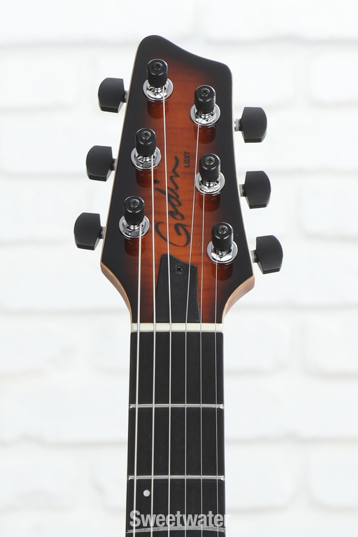Godin LGXT Electric Guitar - Cognac Burst AA Flame | Sweetwater
