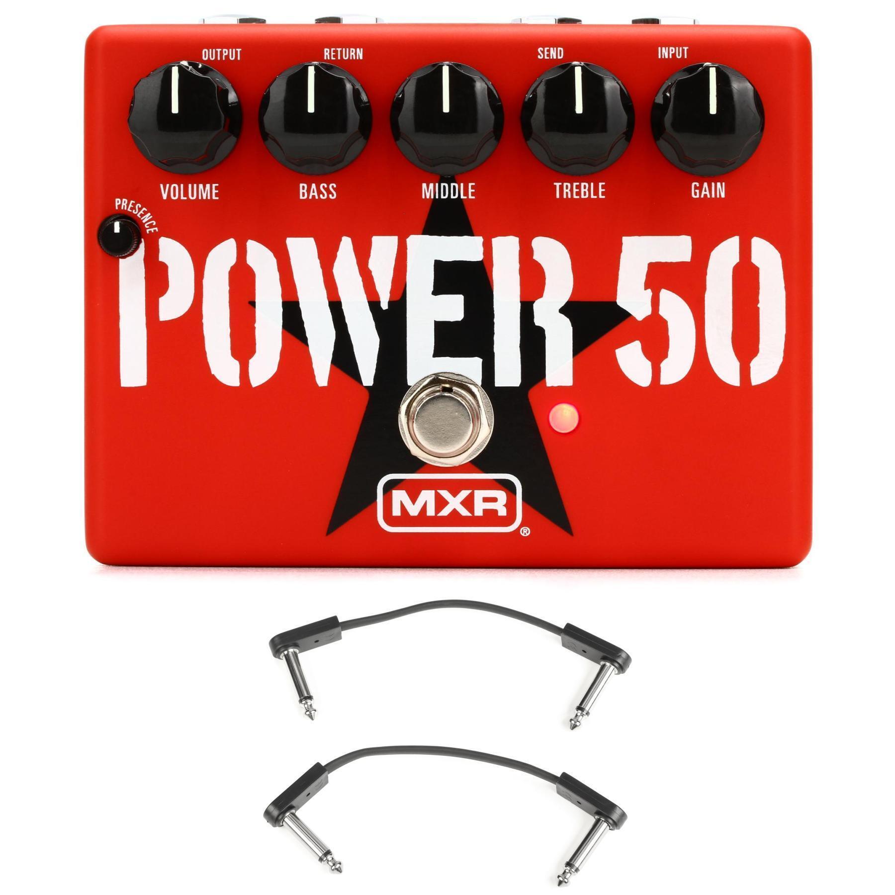 MXR Tom Morello Power 50 Overdrive Pedal with EBS Patch Cables | Sweetwater