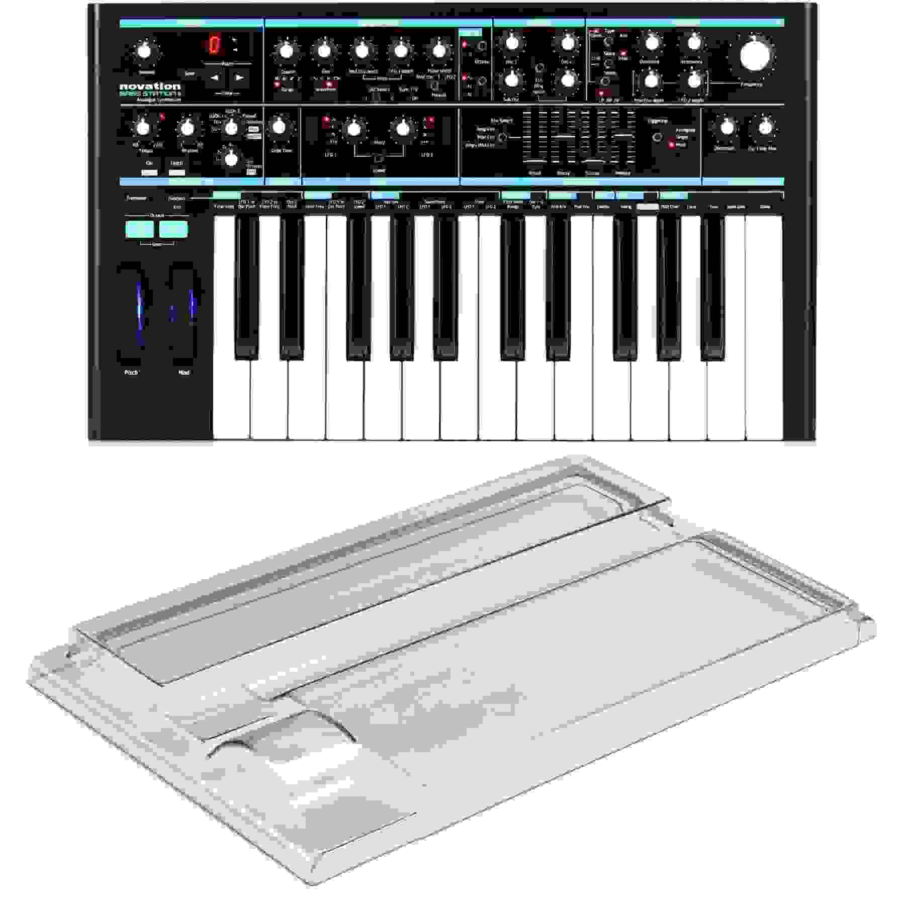 Novation Bass Station II Analog Synthesizer with Decksaver Cover ...