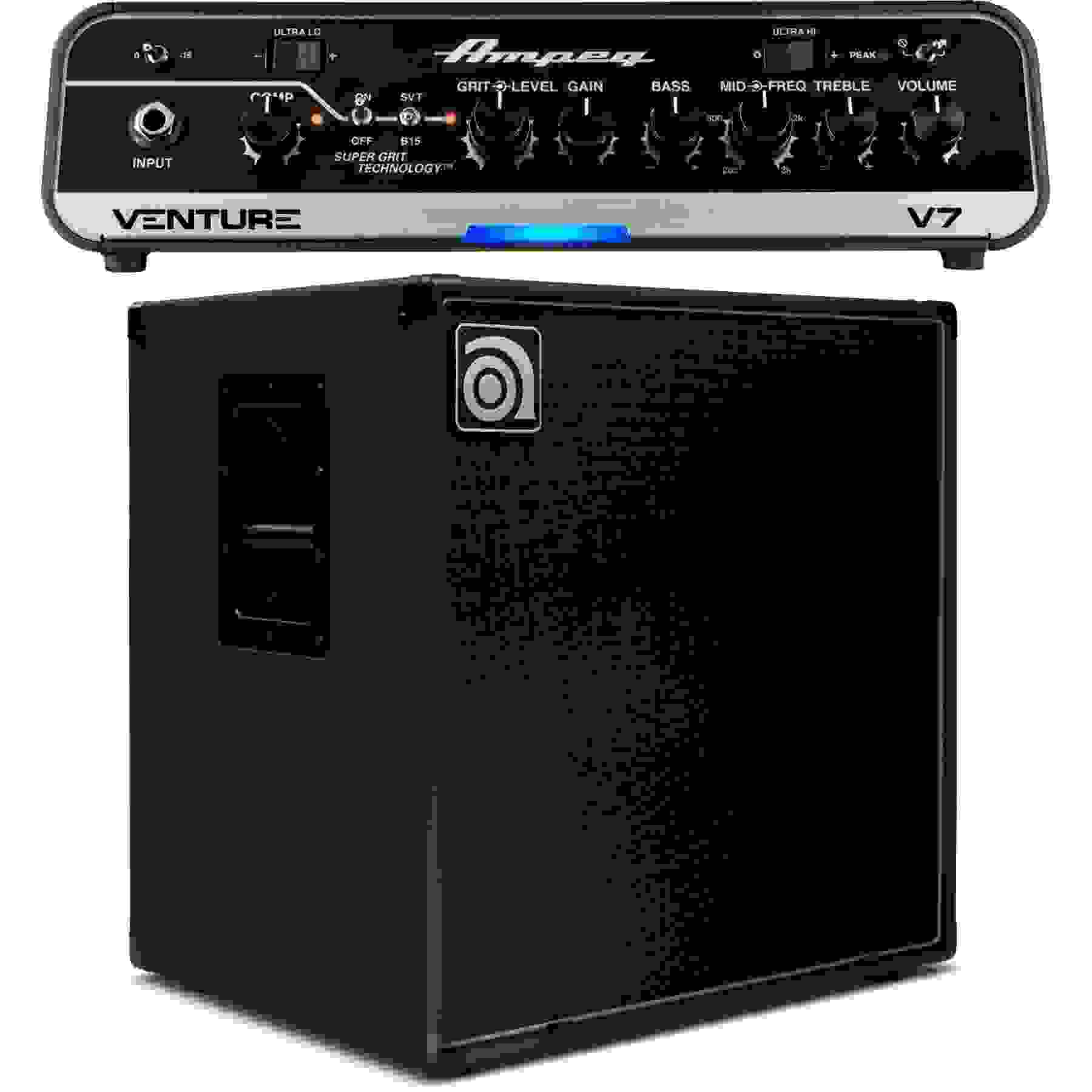 Ampeg Venture V7 700-watt Bass Head and 1x15" Cabinet | Sweetwater