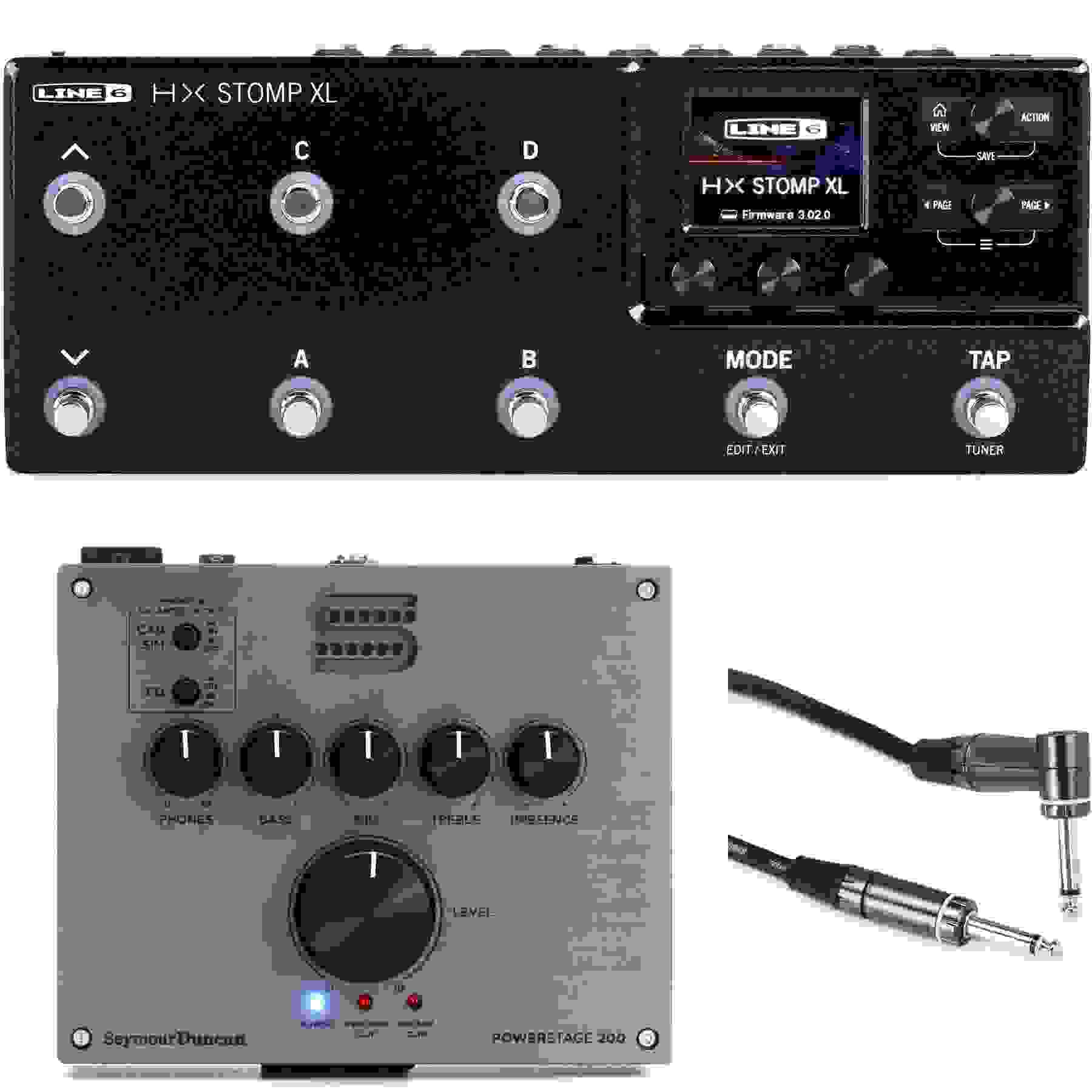 Line 6 HX Stomp XL Guitar Multi-effects Floor Processor and Seymour ...