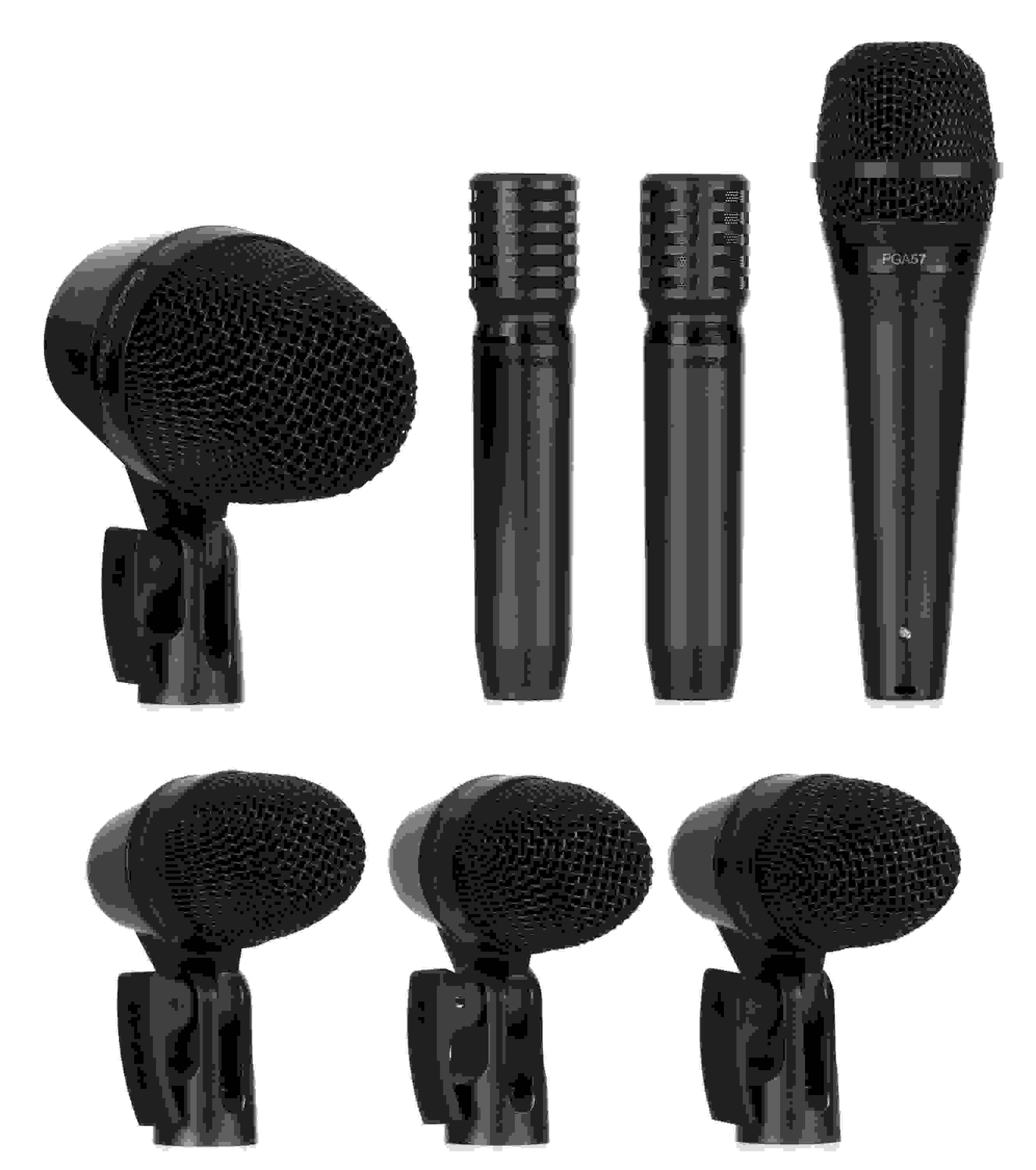 Shure PGADRUMKIT7 7-piece Drum Microphone Kit | Sweetwater