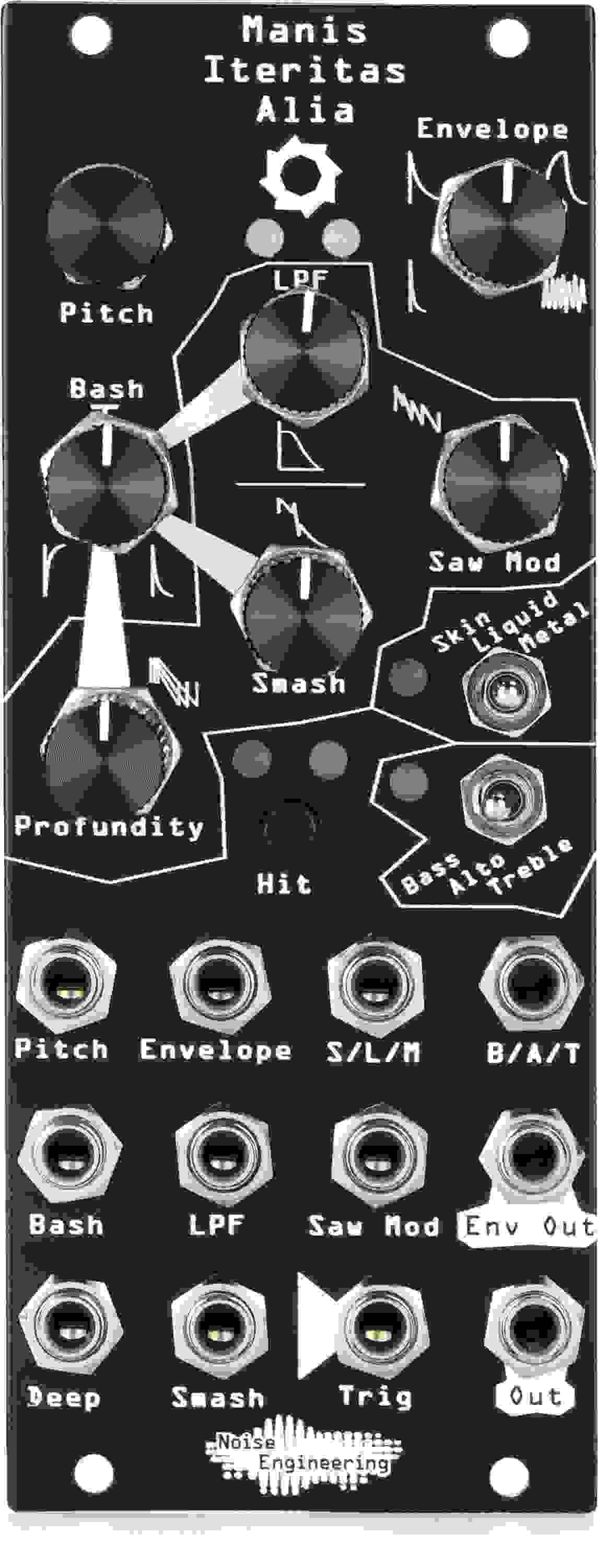 Noise Engineering Manis Iteritas Alia Multimode Oscillator Eurorack Module - Black | Sweetwater