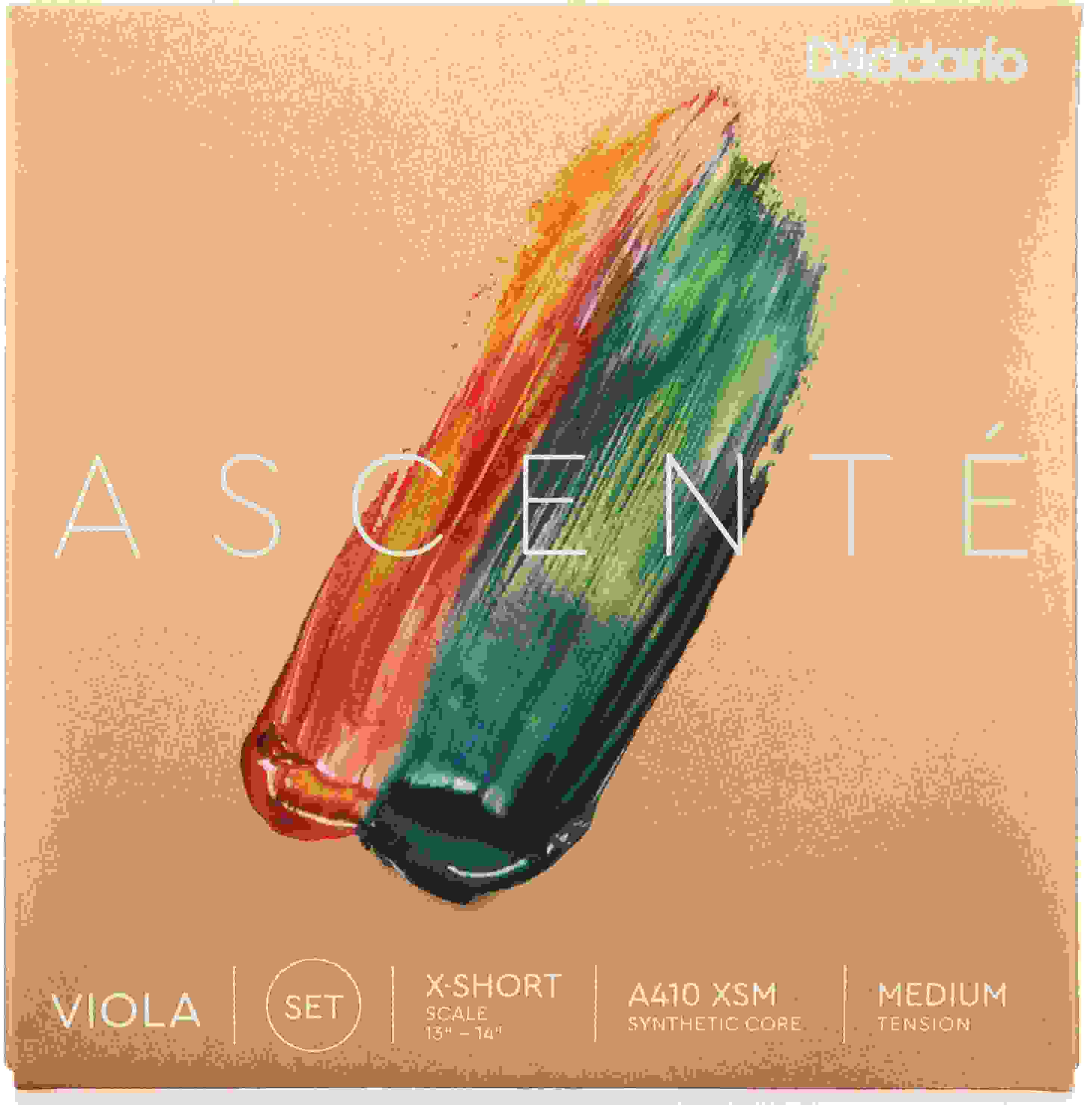 D'Addario A410 XS Ascente Viola String Set - Extra-short Scale, Medium Tension | Sweetwater