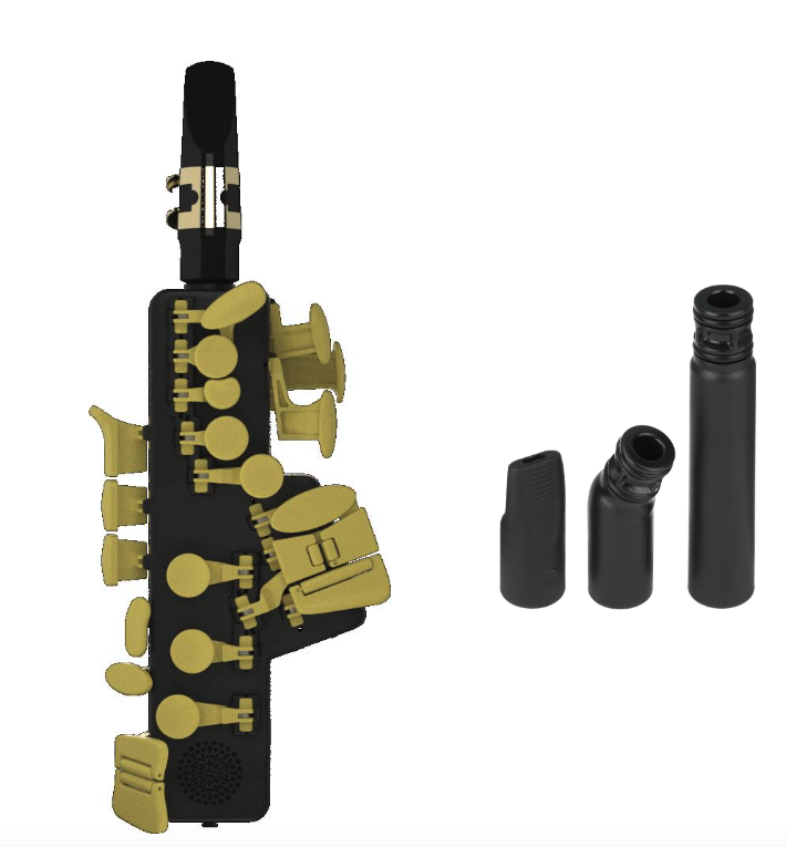 Odisei Music Travel Sax 2 Wind Synth/Controller with Accessory Pack ...