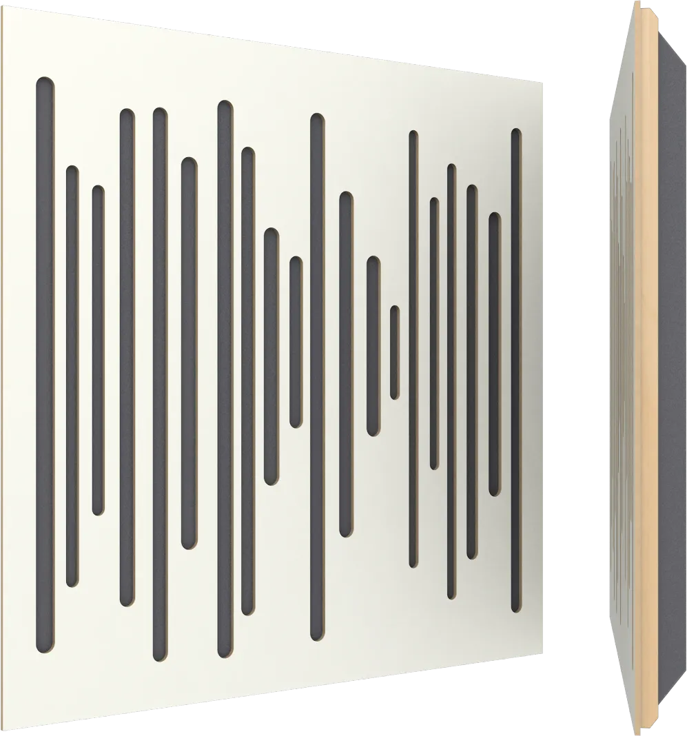 Vicoustic Wavewood Ultra Lite Hybrid Acoustic Panel - Matte White, 8 ...