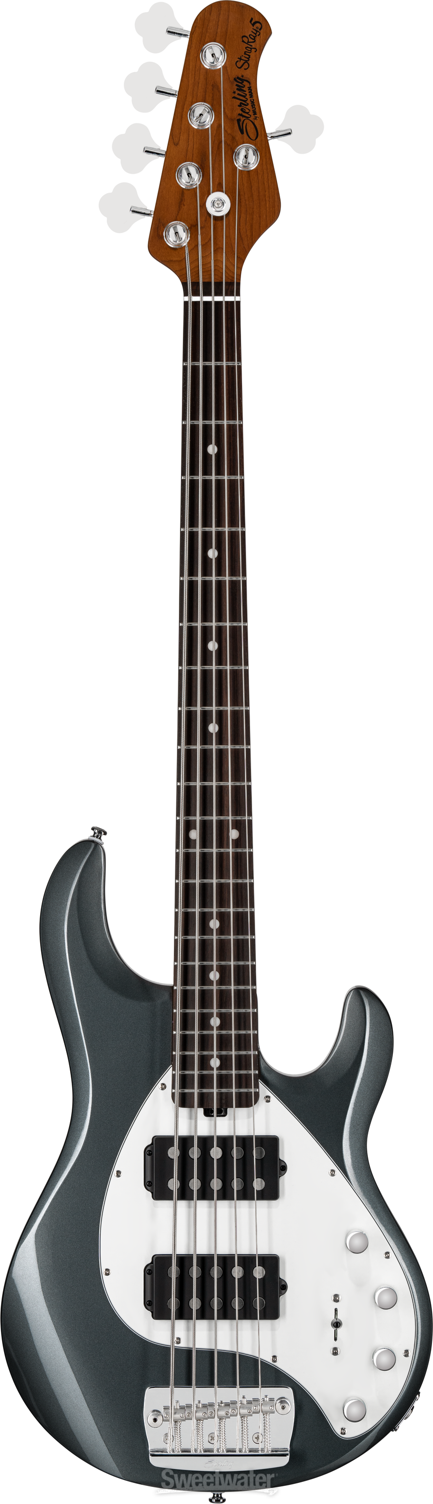 Sterling By Music Man StingRay RAY35HH 5-string Bass Guitar - Charcoal ...