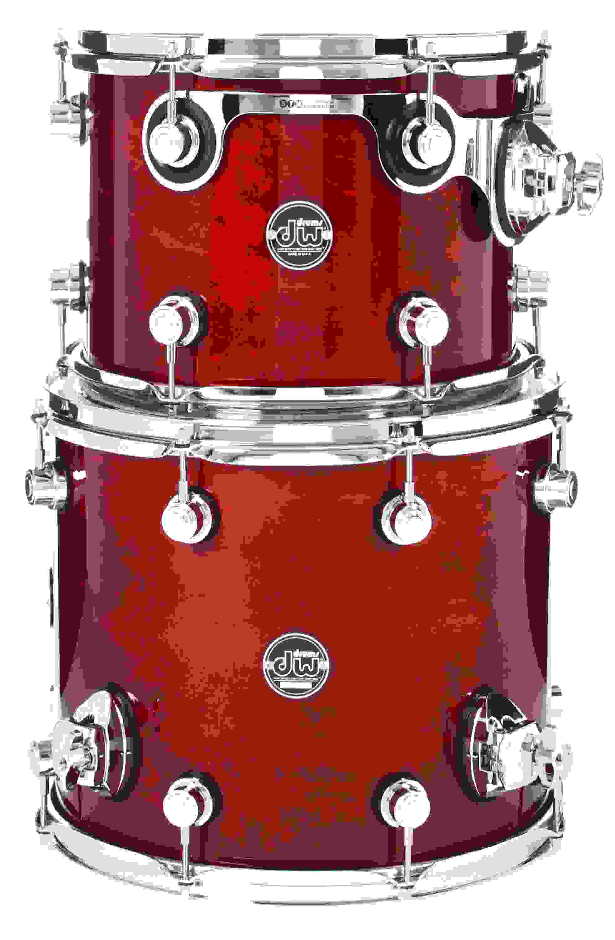 DW Performance Series 2-piece Bop Tom Pack - Cherry Stain Lacquer ...