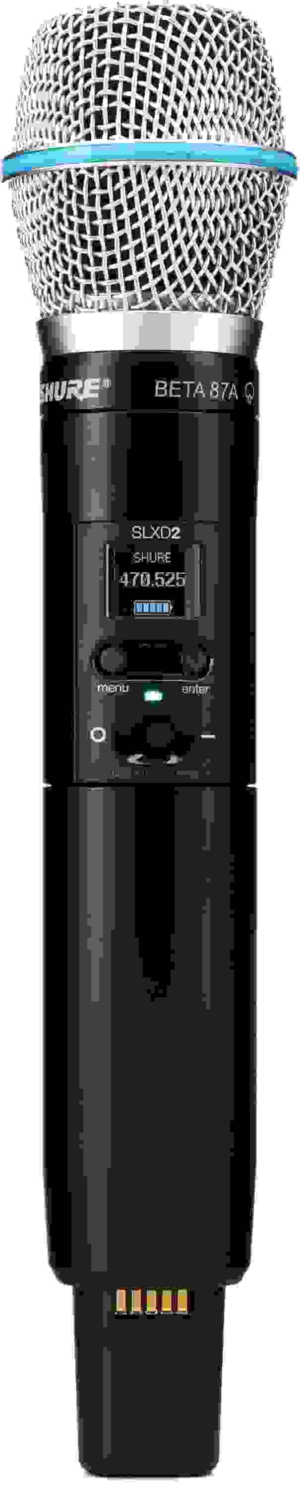 Shure SLXD2/B87A Wireless Handheld Microphone Transmitter - G58 Band | Sweetwater